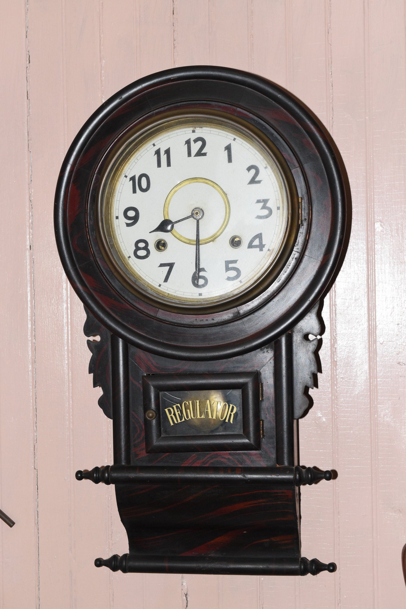 Early 1900s Regulator Wall Clock #7889 | Auctionninja.com