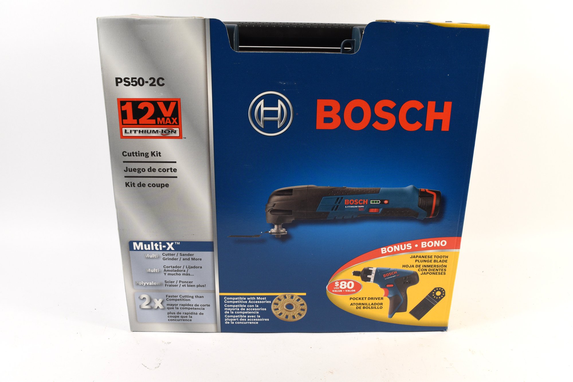 Bosch PS50-2C Lithium Ion Multi-X Cutting Kit #4680 | Auctionninja.com