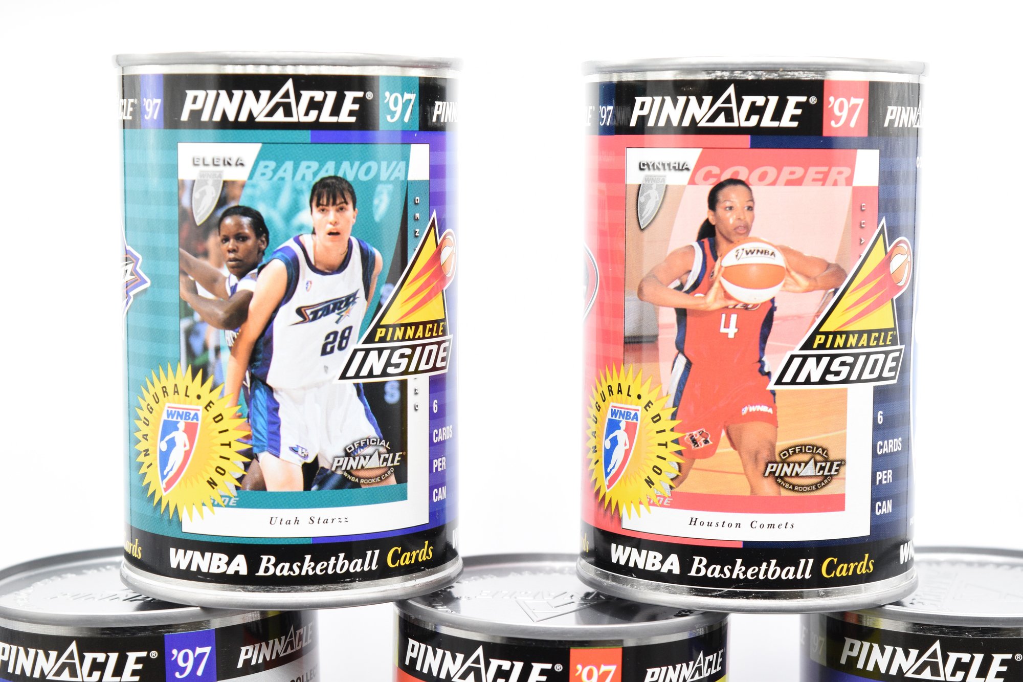 1997 Pinnacle WNBA Sealed Cans Basketball Trading Cards - 14 Total ...