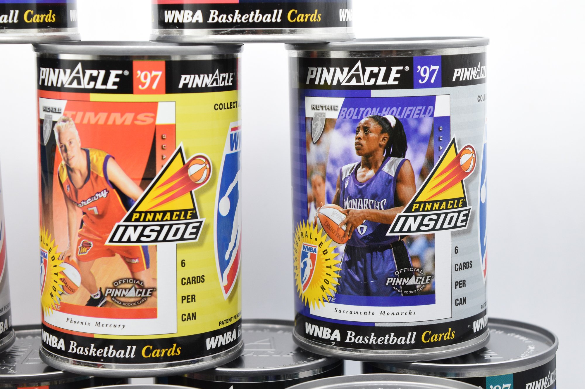 1997 Pinnacle WNBA Sealed Cans Basketball Trading Cards - 14 Total ...