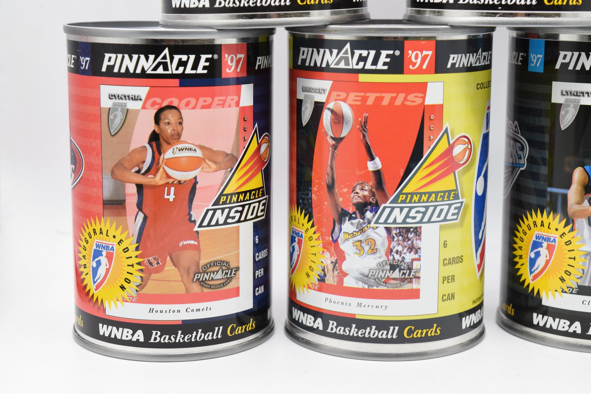 1997 Pinnacle WNBA Sealed Cans Basketball Trading Cards - 14 Total ...