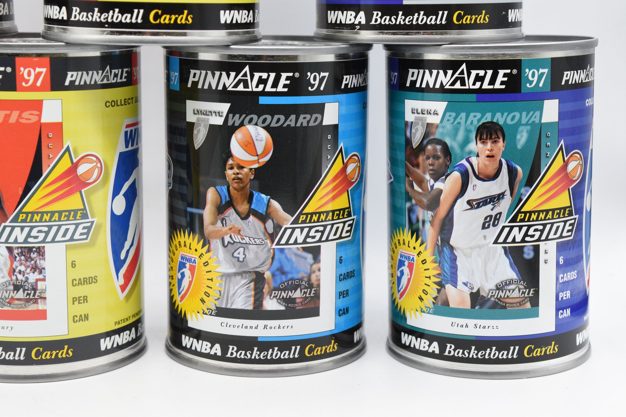 1997 Pinnacle WNBA Sealed Cans Basketball Trading Cards - 14 Total ...