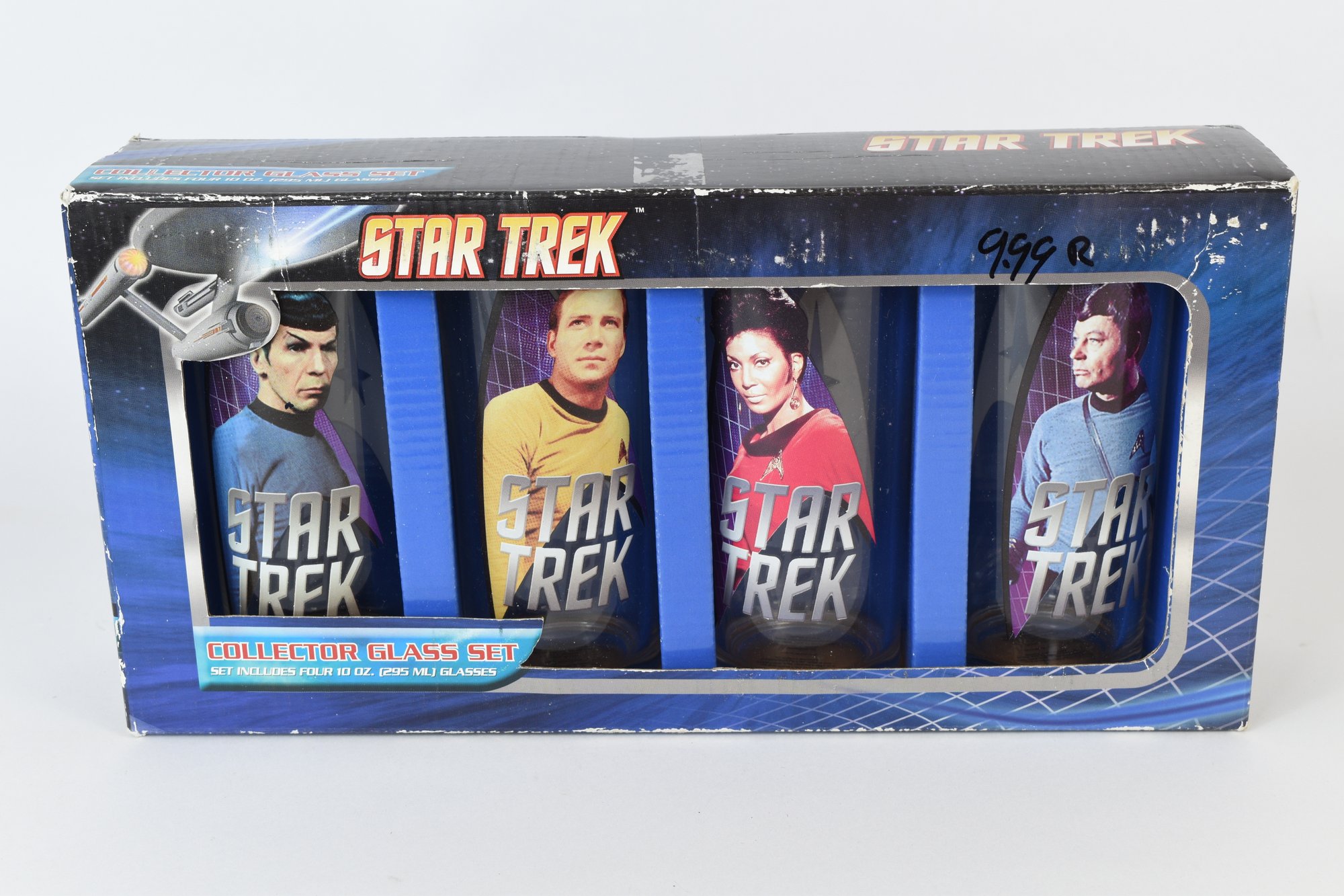 Star Trek Collector's Glass Set - 4 Total #6042 | Auctionninja.com