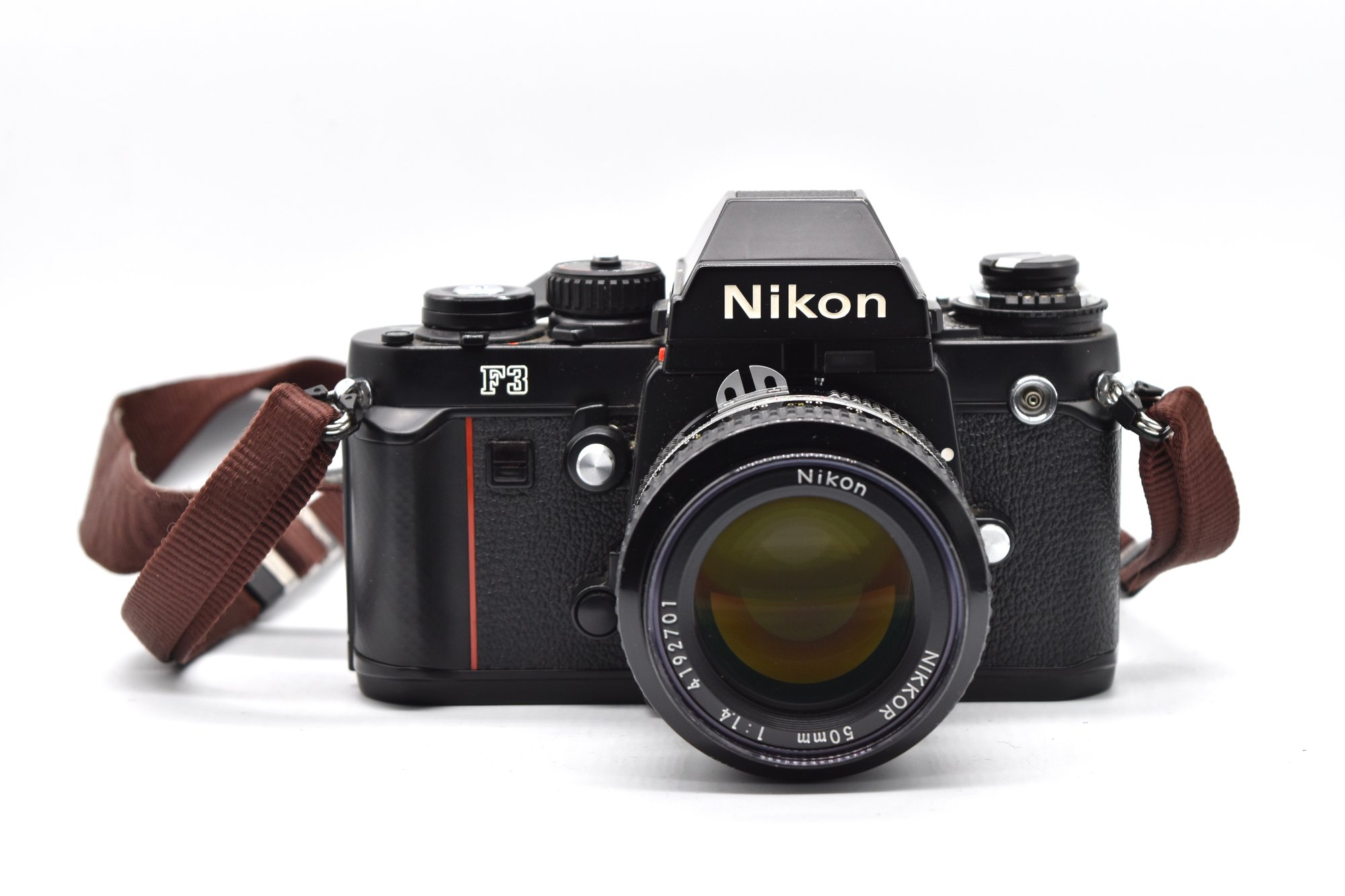 Nikon F3 SLR Film Camera With 50mm Nikkor Lens & Leather Case #10719 ...