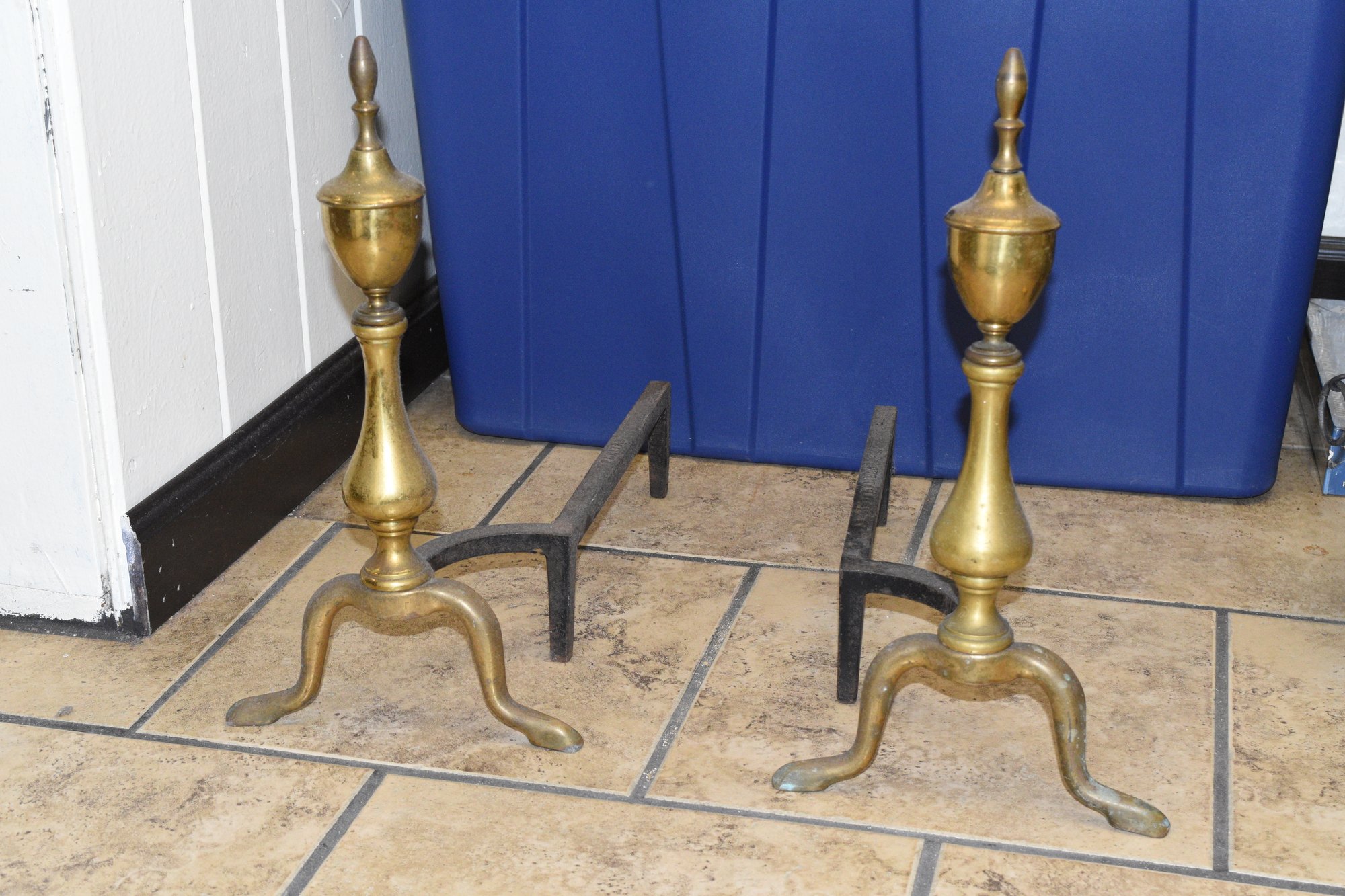 Puritan Brass Fire Log Stands #8336 | Auctionninja.com