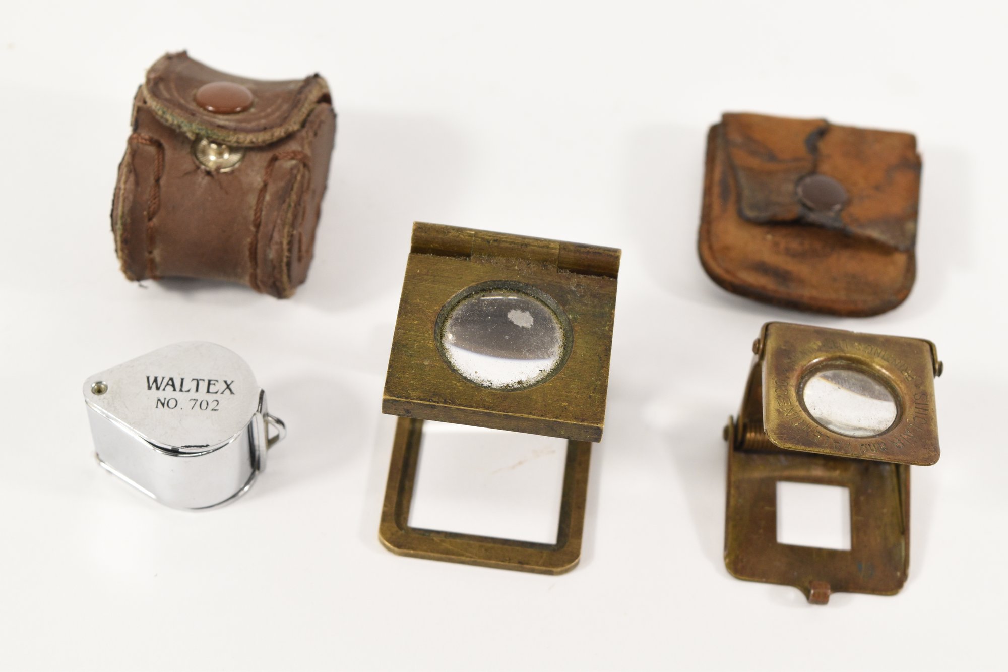 Vintage Germany Sinclair & Valentine Co Brass Folding Magnifying Glass ...