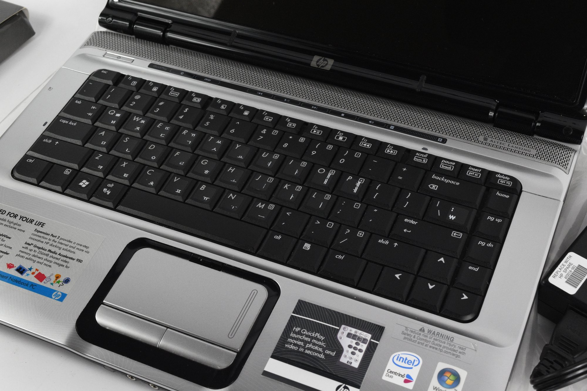 Hewlett Packard Laptop Computer HP Pavilion DV6000 With Charger #7727 ...