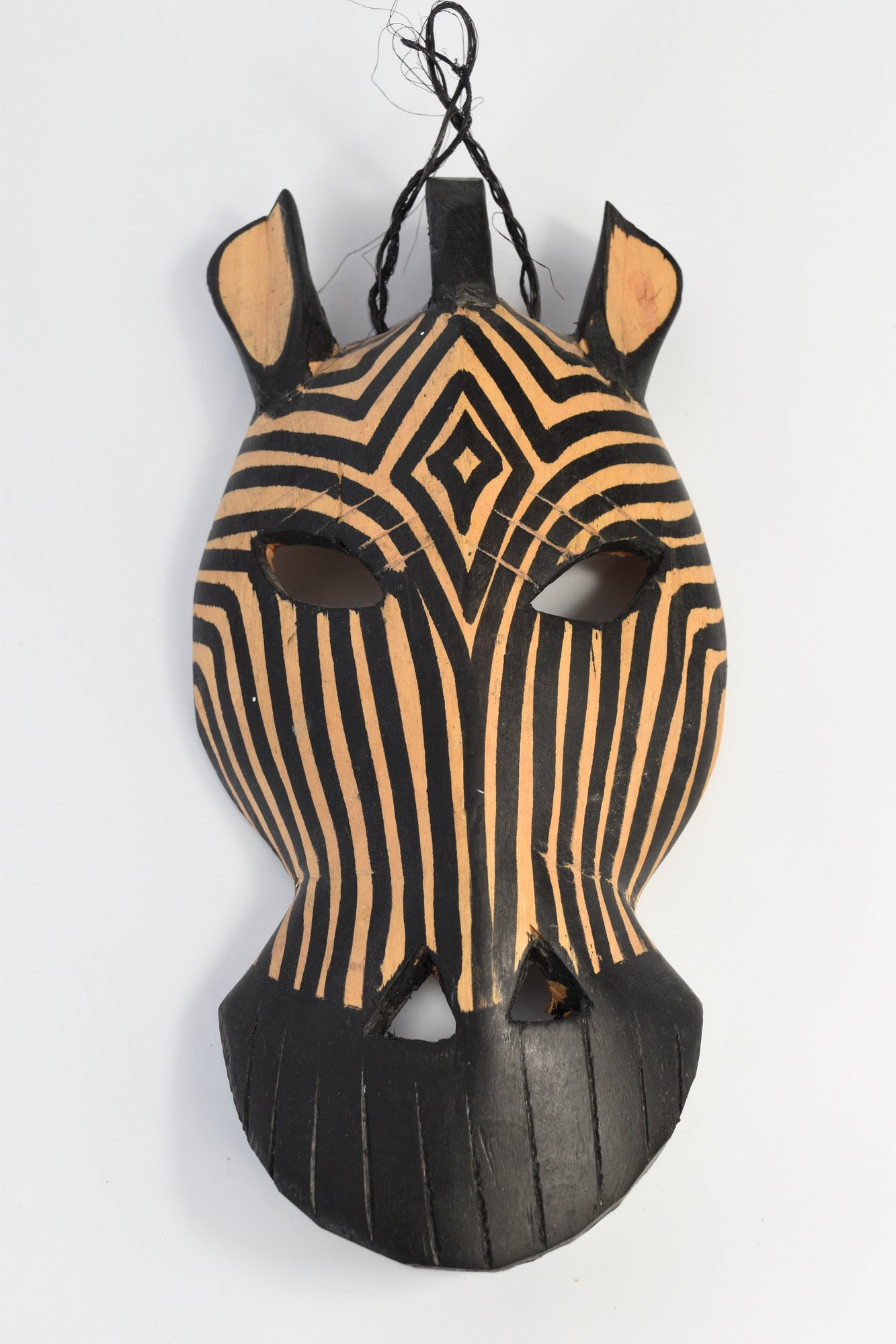 Wooden Zebra Mask Wall Decor #6065 | Auctionninja.com