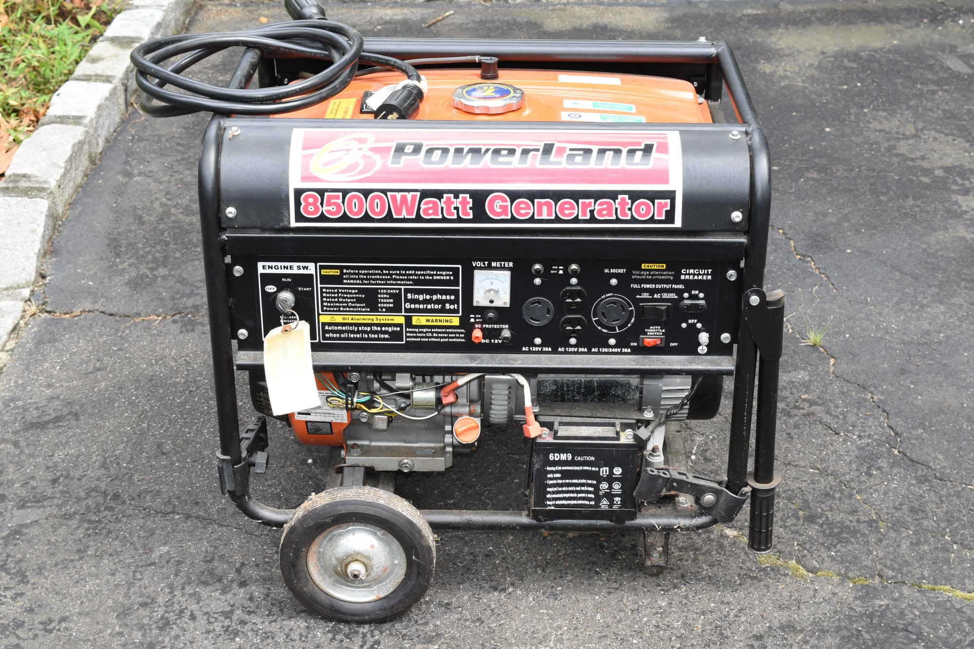 PowerLand PD8500E Gas 8500W Generator With Electric Start #5768 ...
