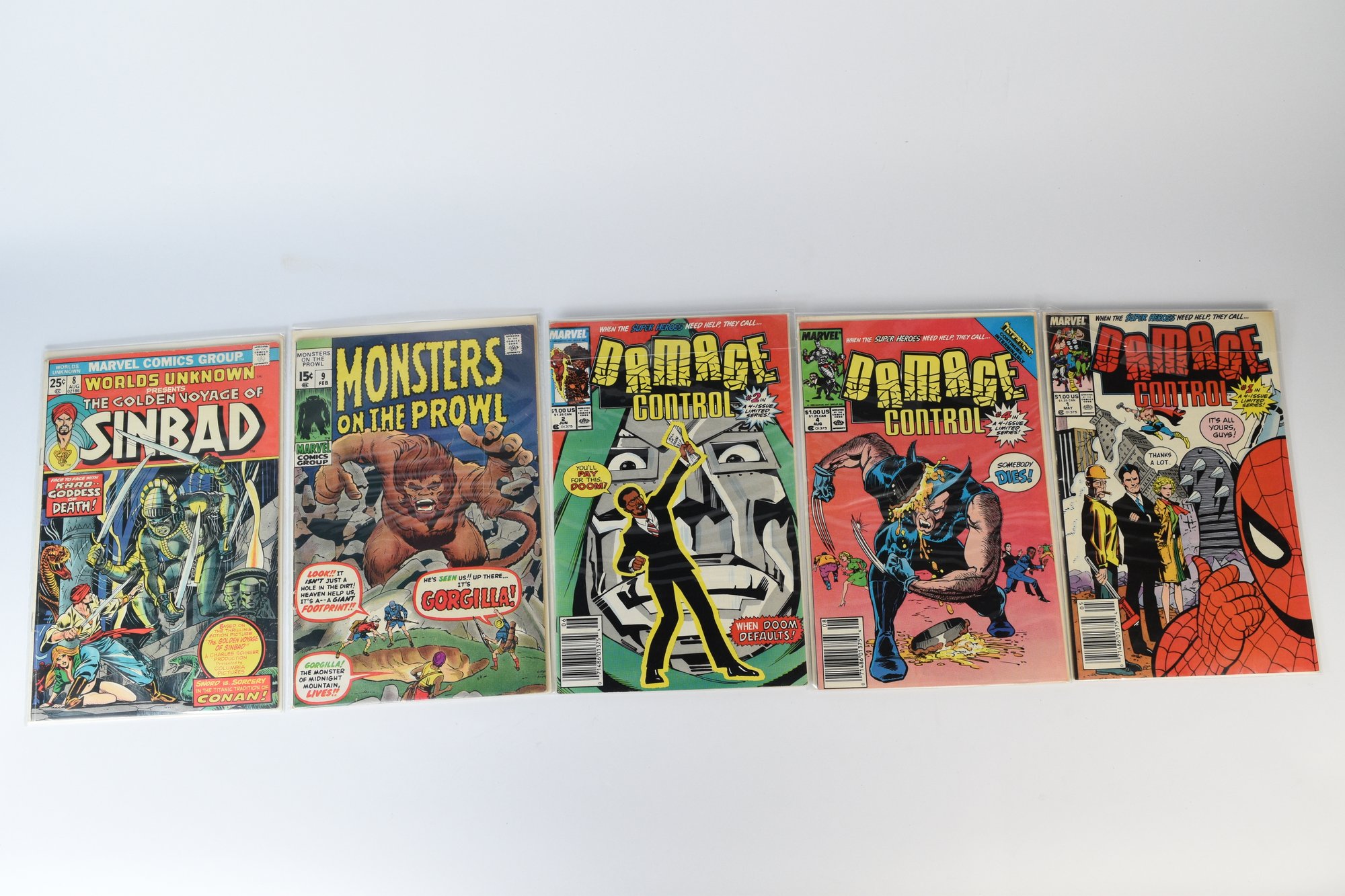 Marvel Comics Sinbad Damage Control & Monsters On The Prowl Comic Books ...