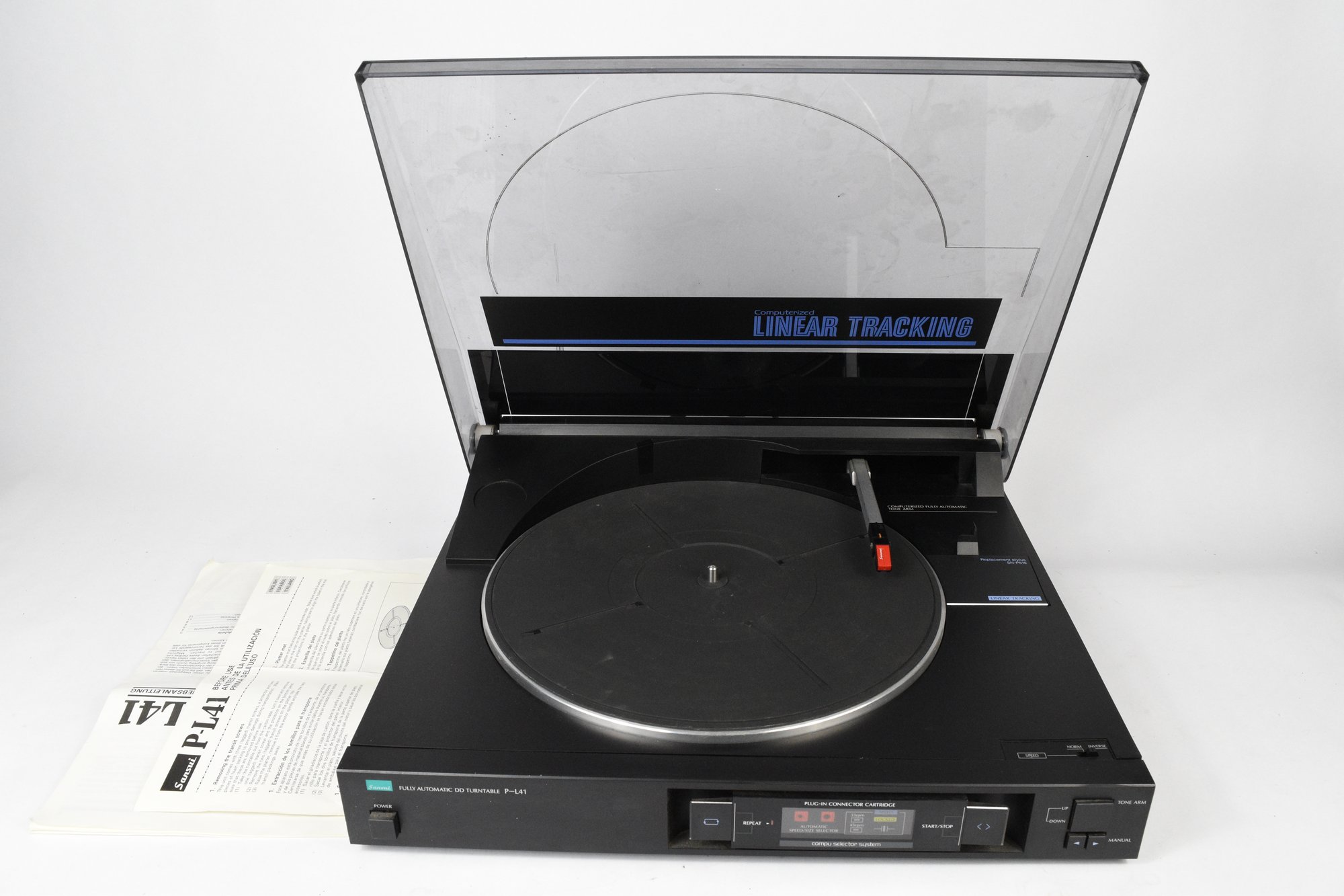 Sansui Computerized Linear Tracking Turntable Record Player Model No. P ...