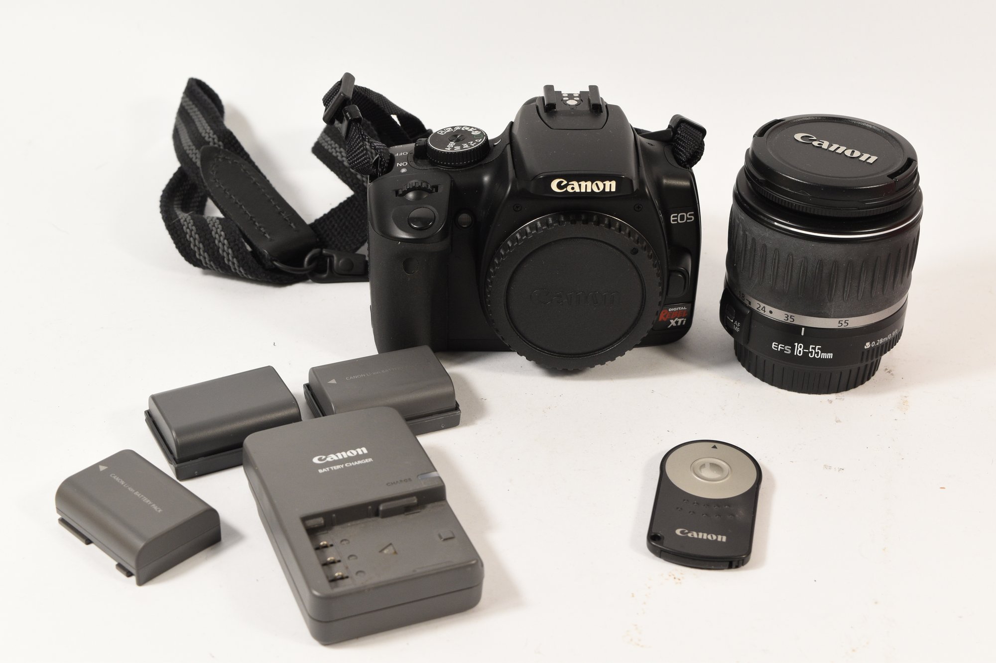 Canon EOS Digital Rebel XTI With 18-55mm Lens & Extra Batteries #5480 ...