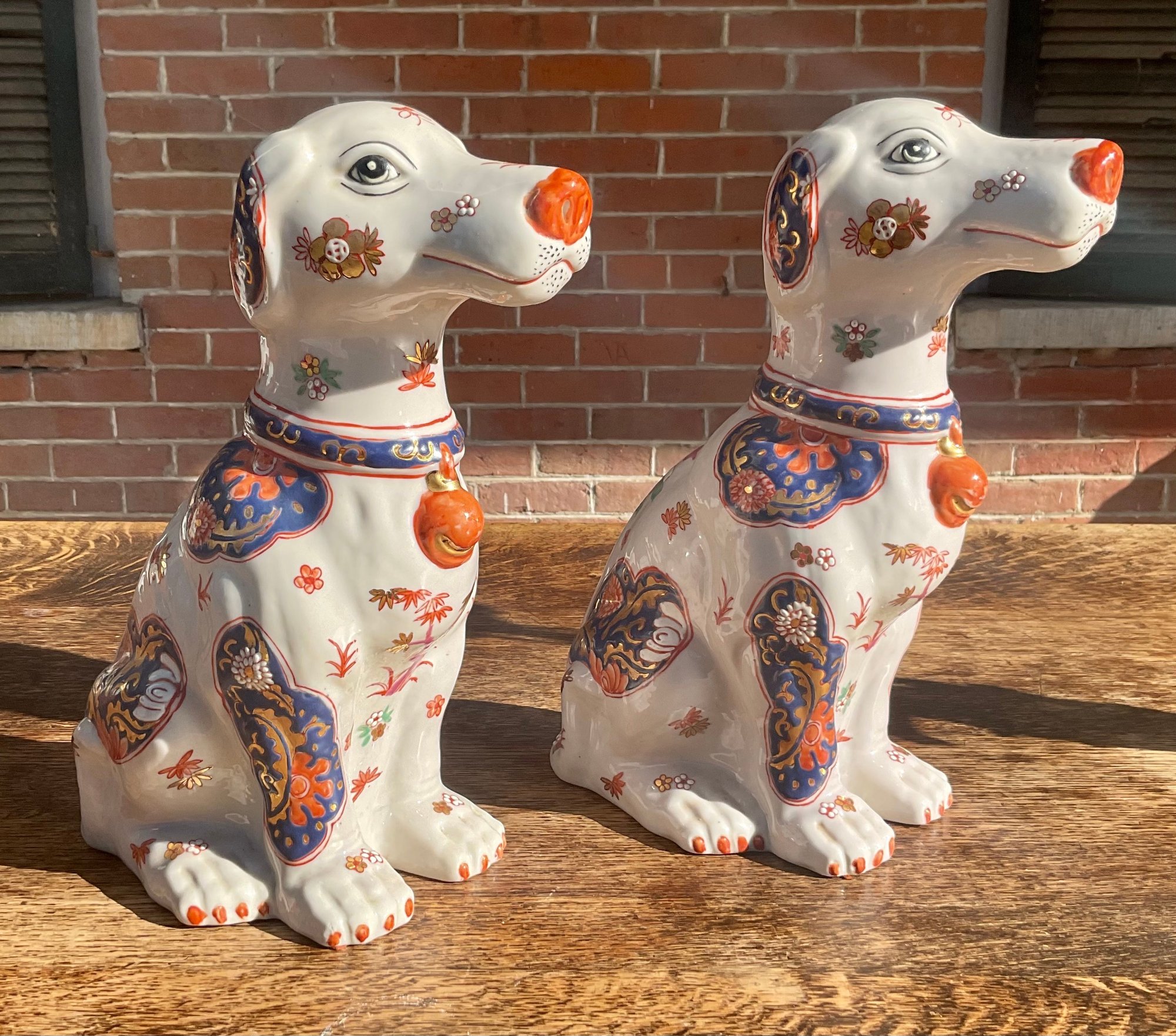 Pr. 20th C. Japanese Porcelain Dogs (CTF10) #43313 | Auctionninja.com