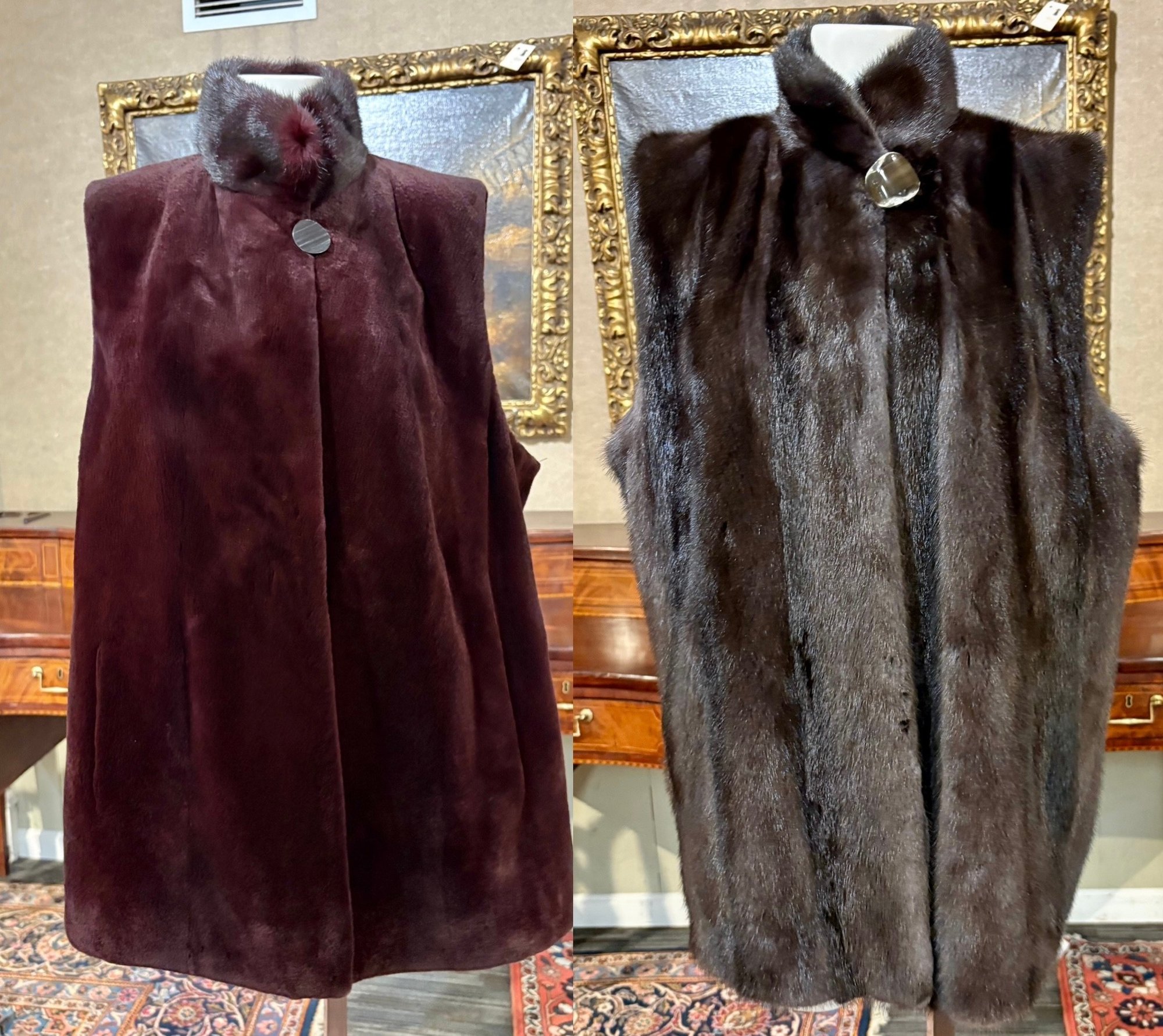 Two Neiman Marcus Fur Vests (CTF20) #54519 | Auctionninja.com
