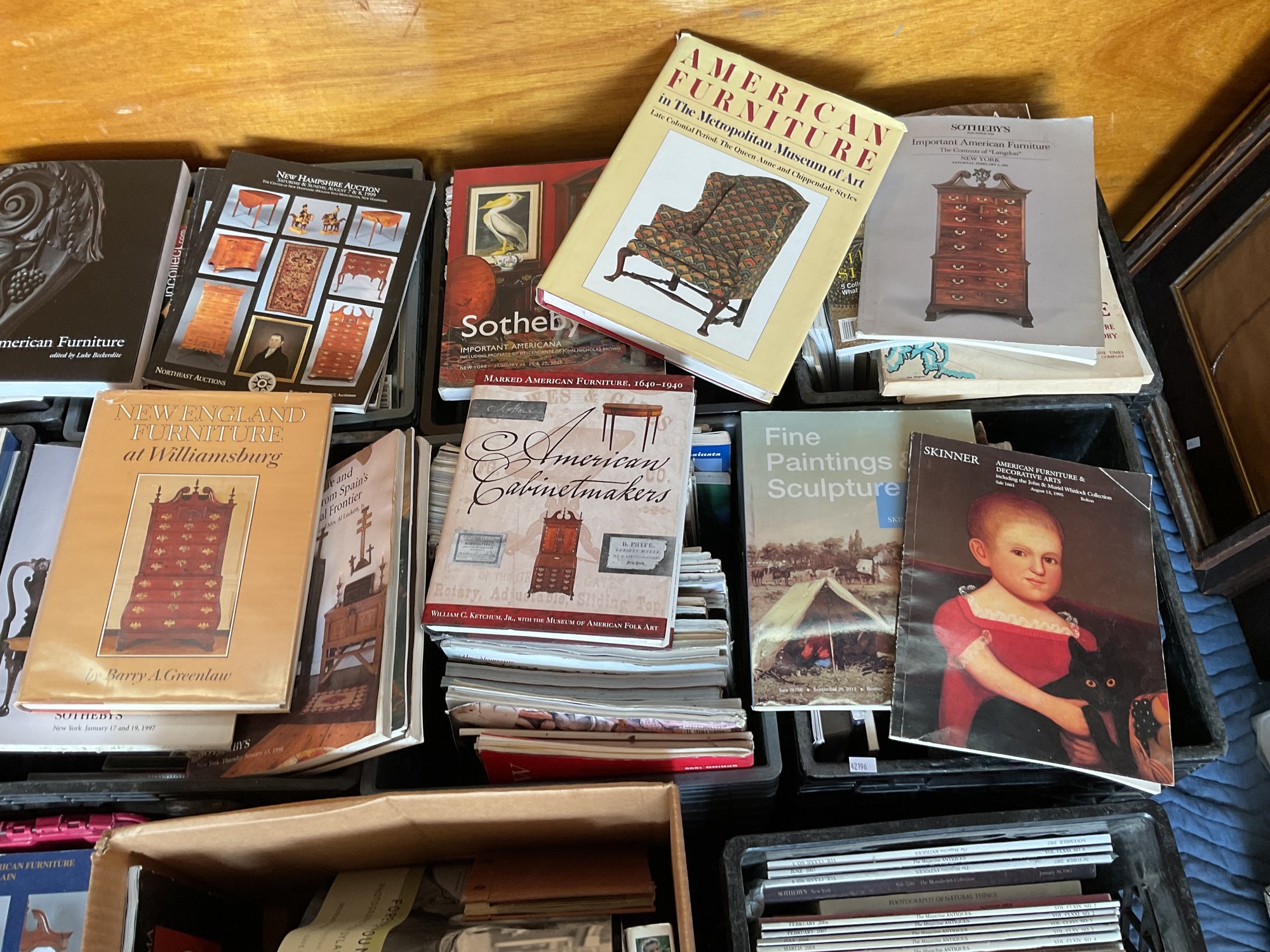 Books And Magazines, Antiques Reference, 13 Crates And Boxes (CTF80 ...