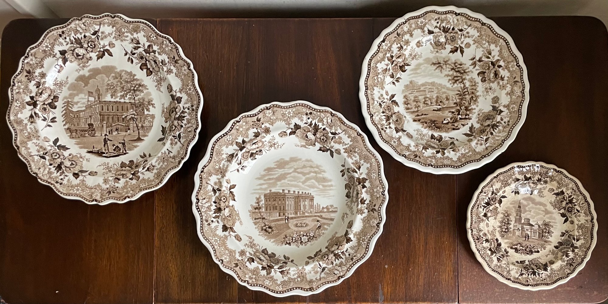 Four Jacksons English Plates, American Scenes (CTF20) #43203 ...