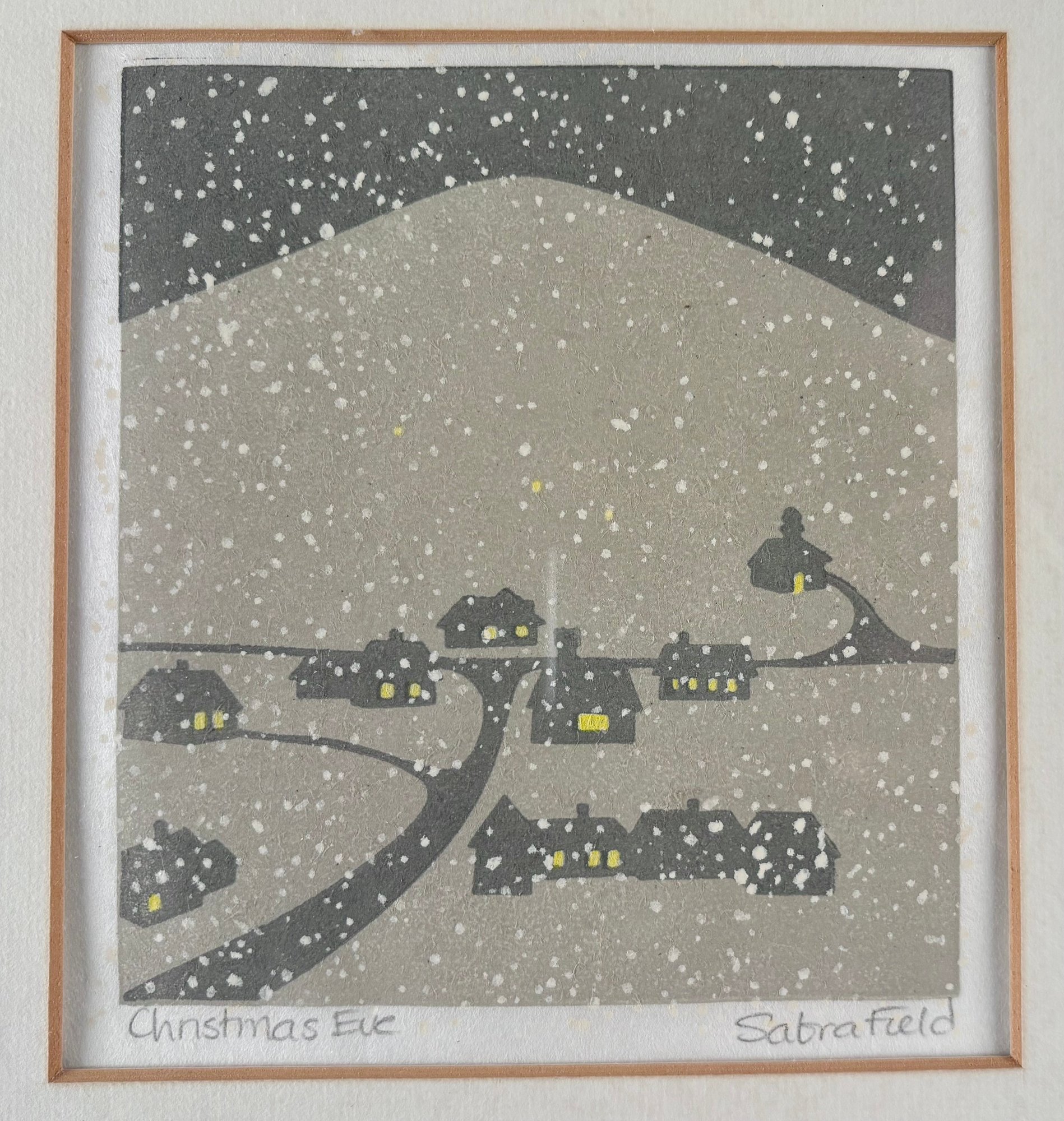Sabra Field Woodblock Print, Christmas Eve (CTF20) #53910 ...