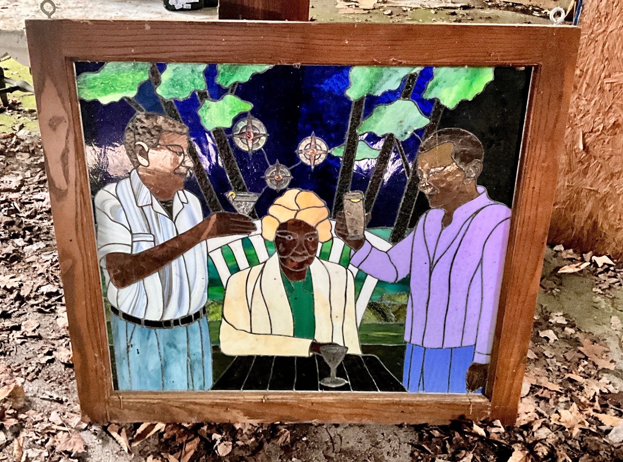 Vintage Mark Carroll Stained Glass Window #51308 | Auctionninja.com