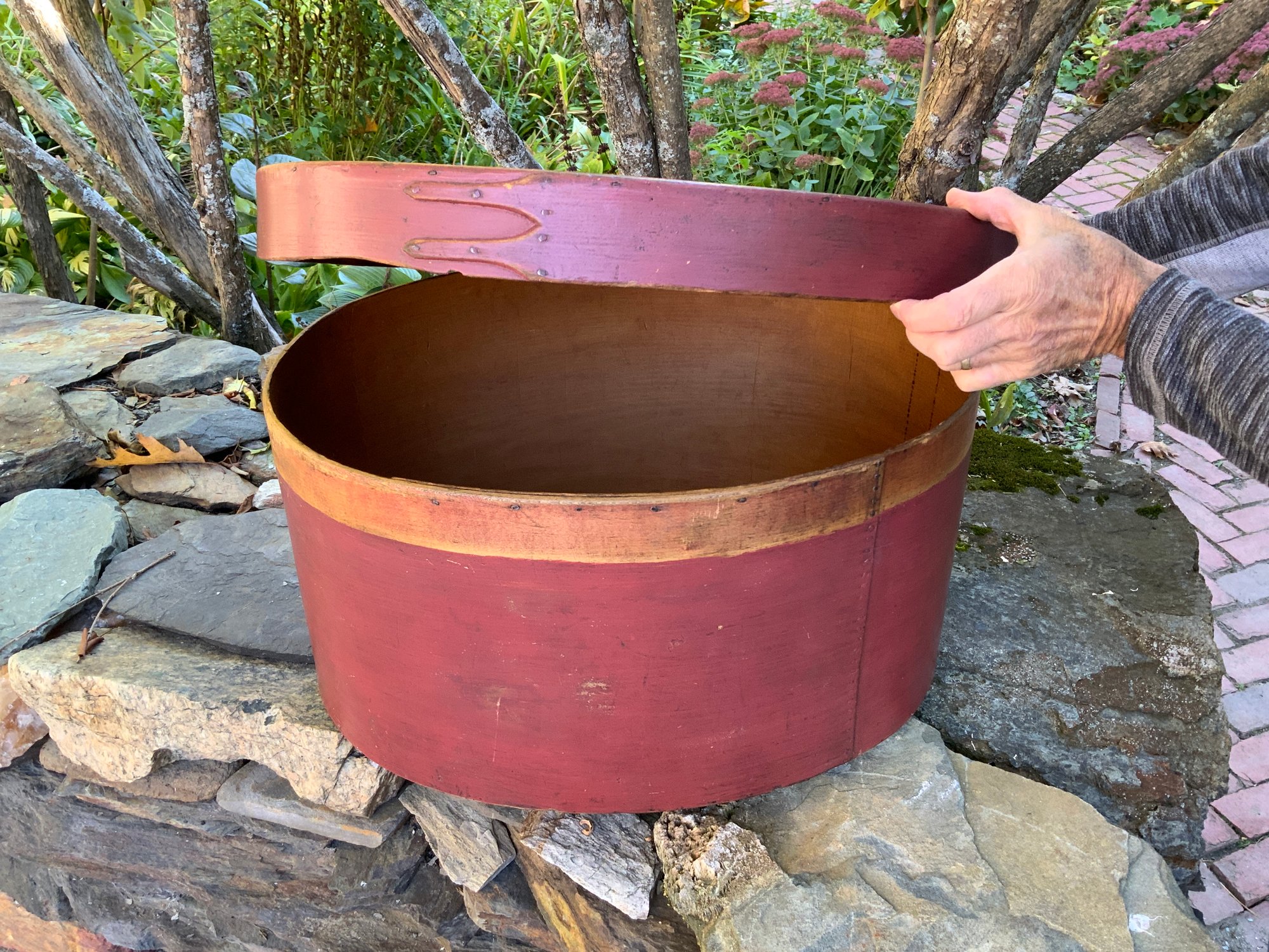 Early 19th C. Oval Bonnet Box, Leesburg VA History (CTF10) #42443 ...
