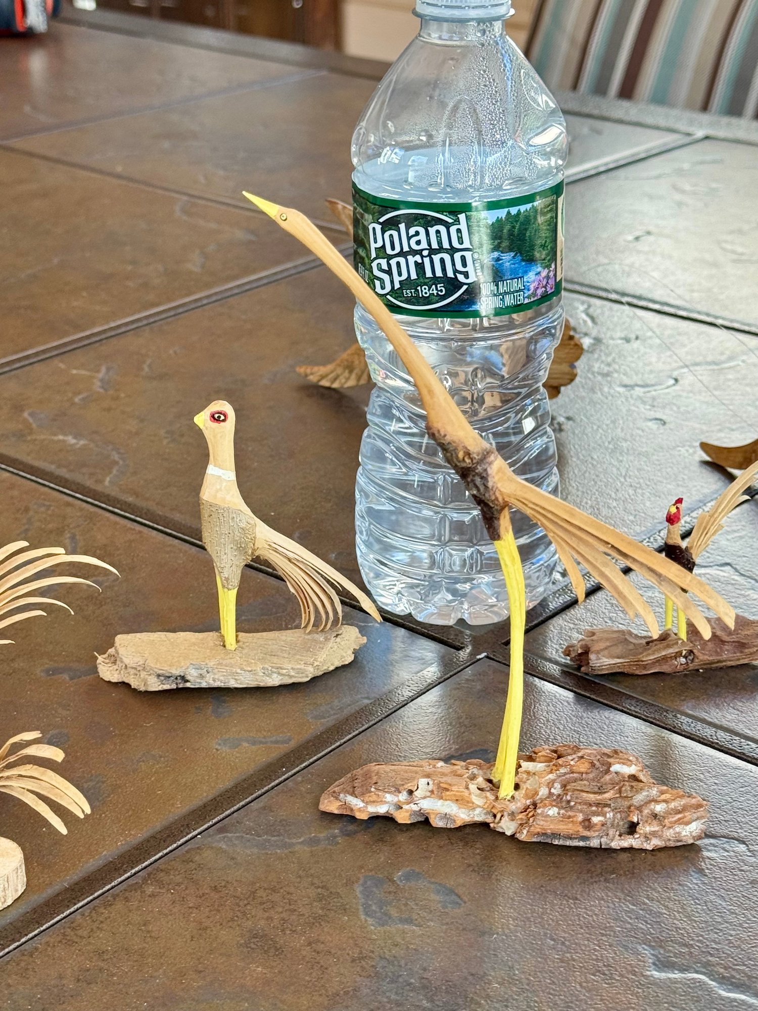 Hand Carved Miniature Birds, 11pcs. #53680 | Auctionninja.com
