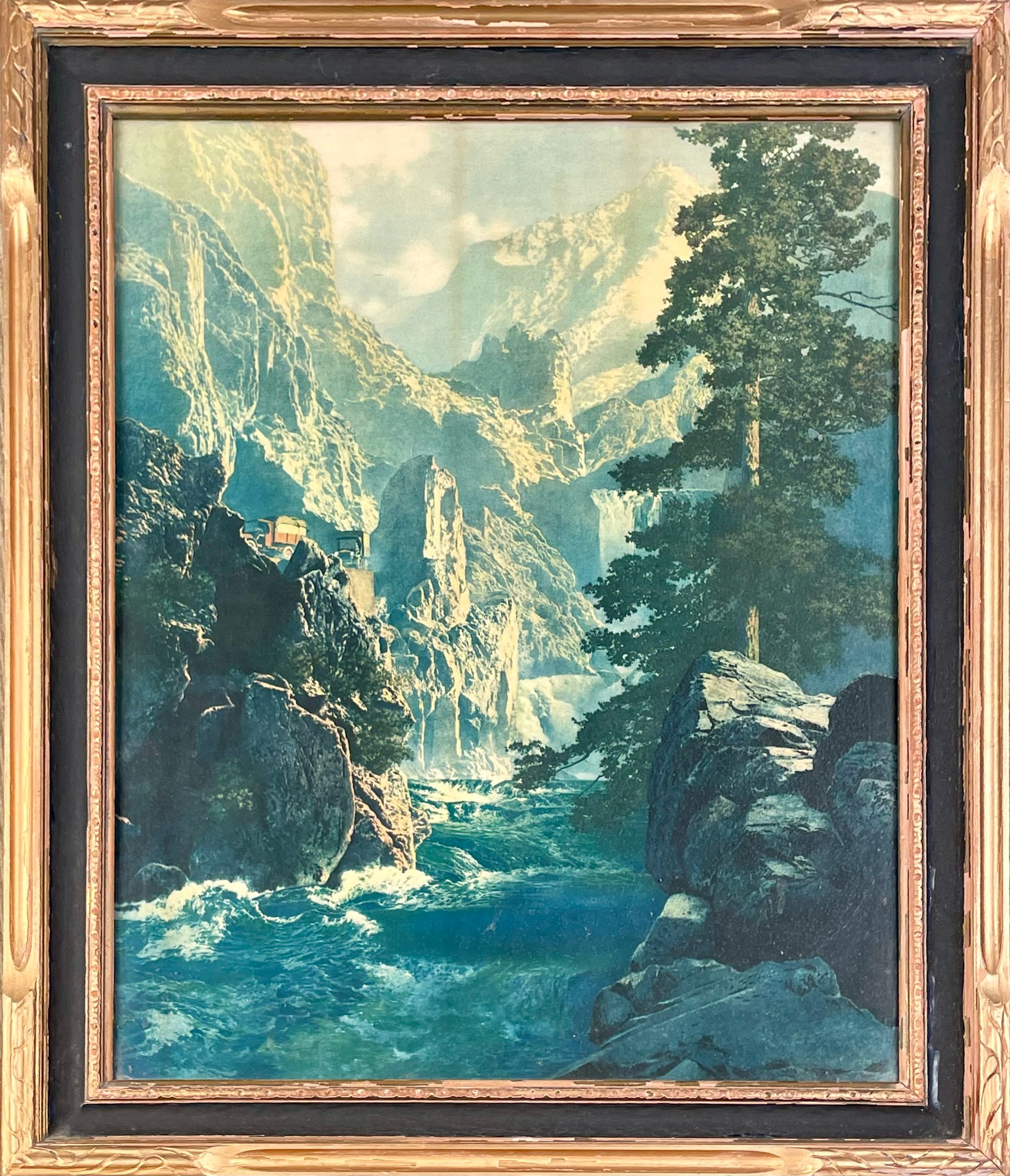 Vintage Maxfield Parrish Print, The Spirit Of Transportation (CTF20 ...