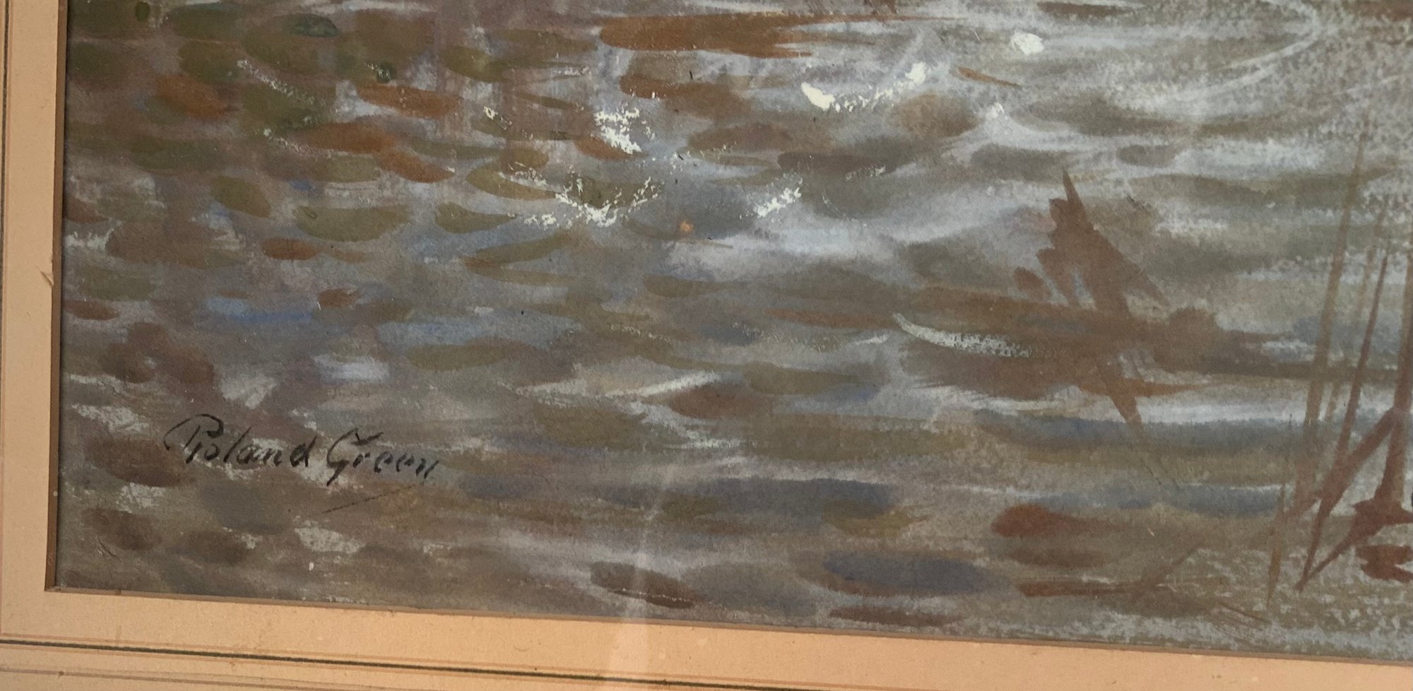 Roland Green Gouache, Flying Ducks (CTF20) #45116 | Auctionninja.com