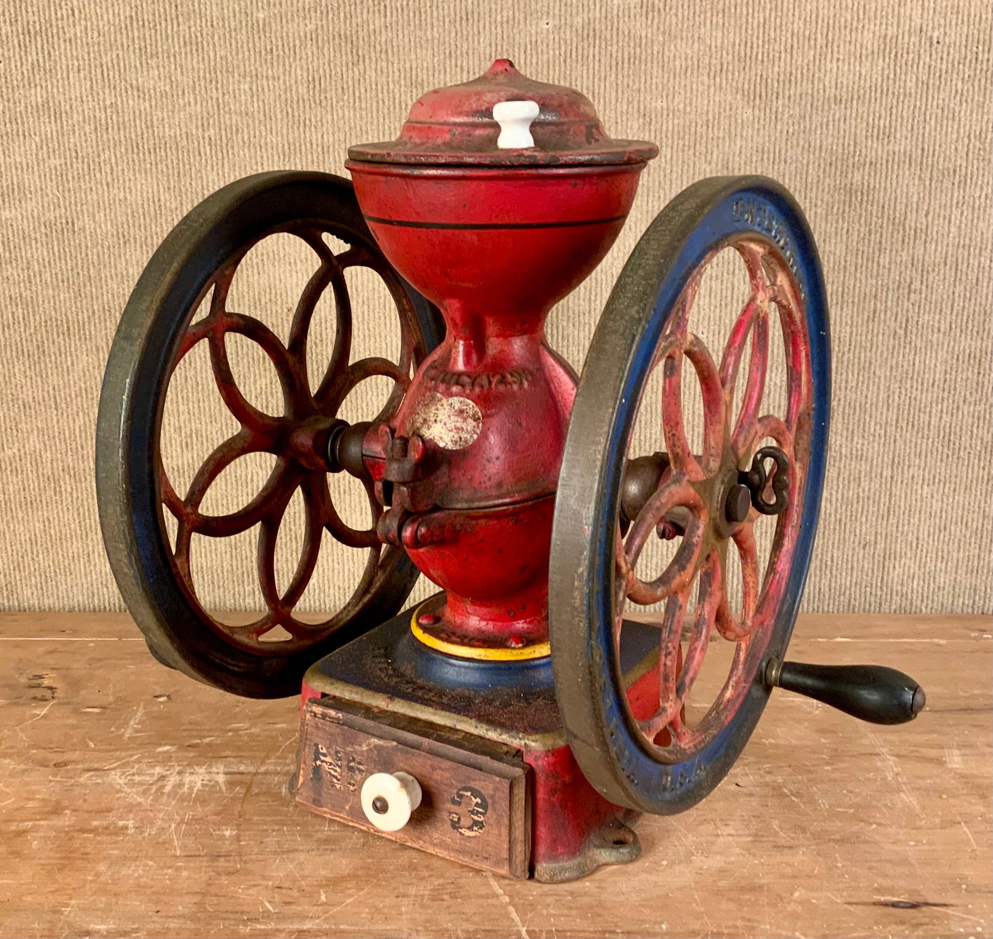Antique Enterprise Cast Iron Coffee Mill (CTF20) #44919 | Auctionninja.com
