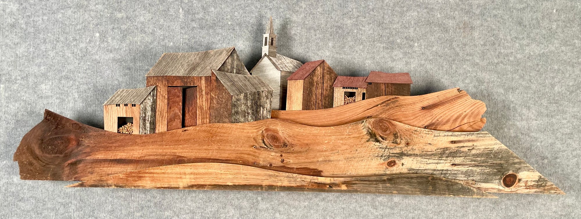John Long Barn Board Sculpture, Village Steeple (CTF20) #39848 ...