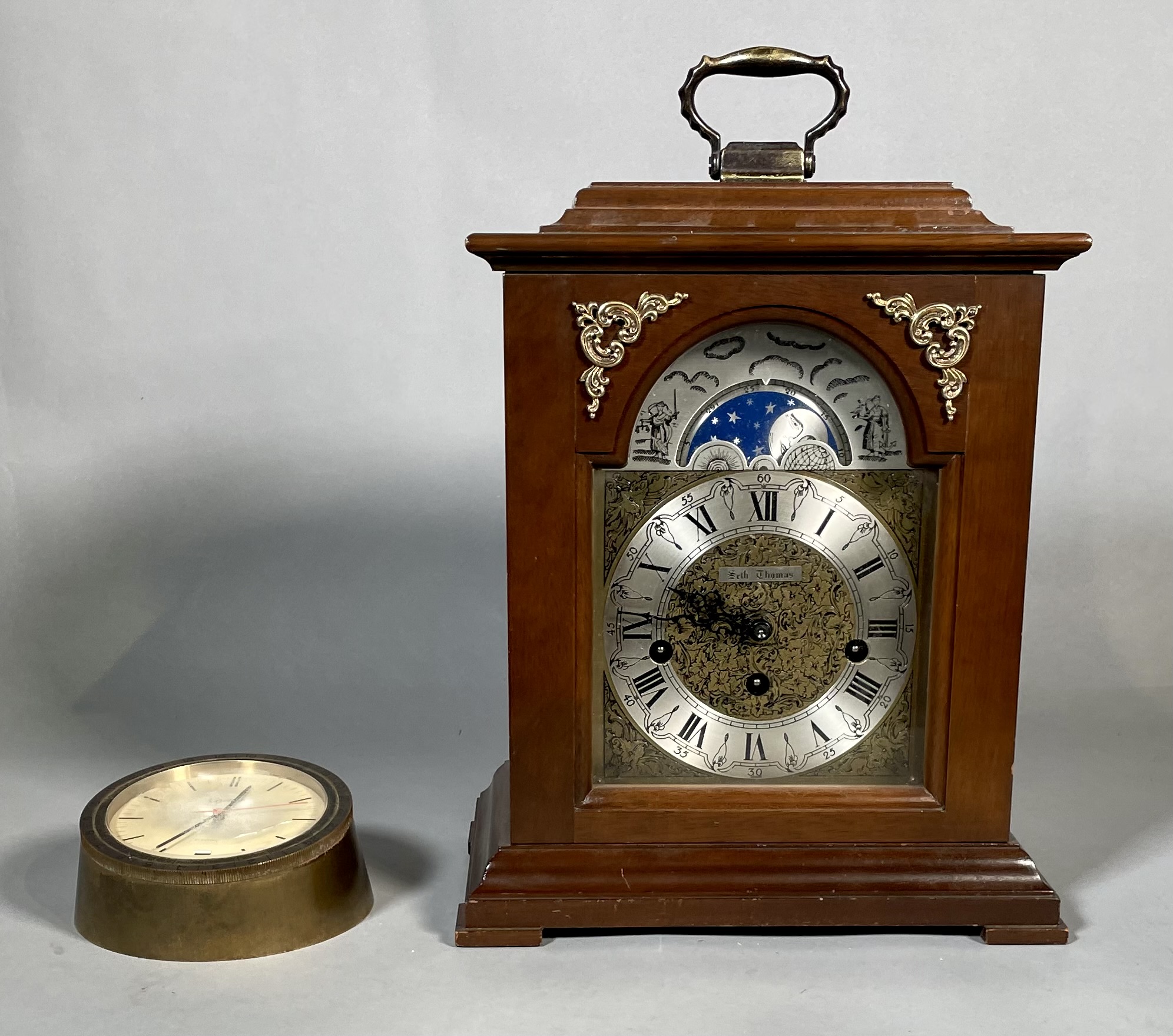 Seth Thomas Wharton Mantle Clock With Cartier Brass Clock (CTF10 ...