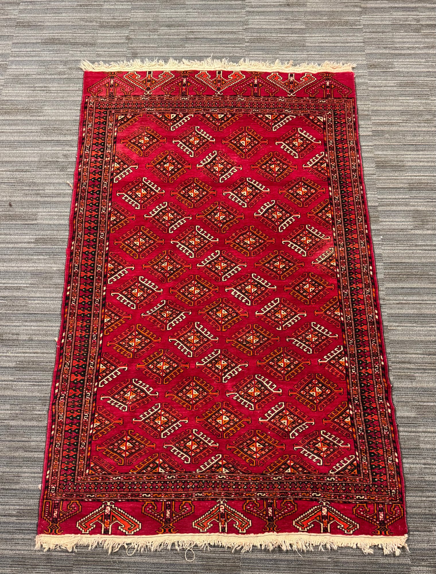 Vintage Oriental Bokara Area Rug (CTF20) #43765 | Auctionninja.com