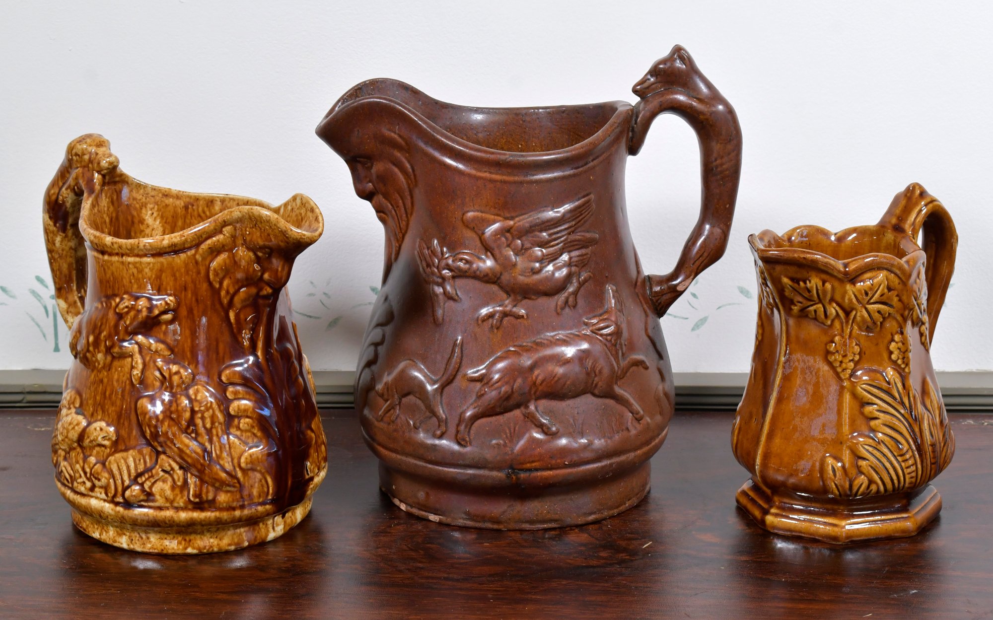 Antique Bennington/Rockingham Pitchers (CTF20) #24418 | Auctionninja.com