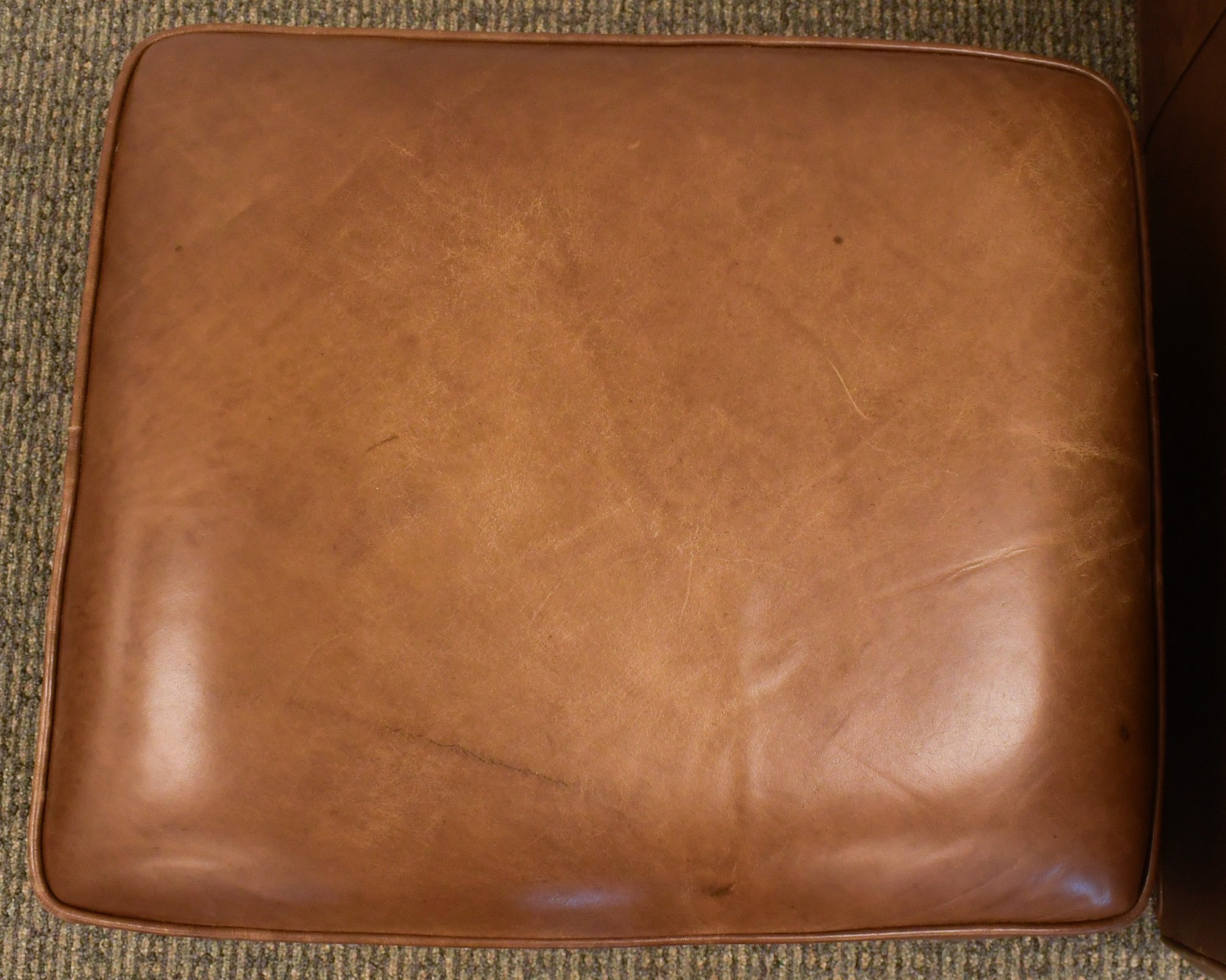 McNeilly Champion Brown Leather Club Chair And Ottoman, 2pcs (CTF40 ...
