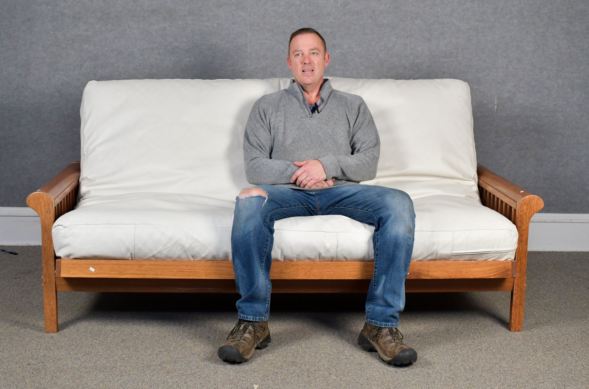 Cherry Stained Futon Bed (CTF40) #42993 | Auctionninja.com