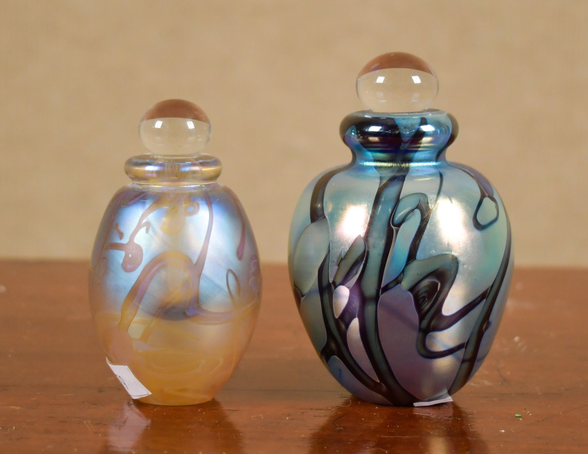 Two Eickholt Art Glass Perfume Bottles (CTF10) #52479 | Auctionninja.com