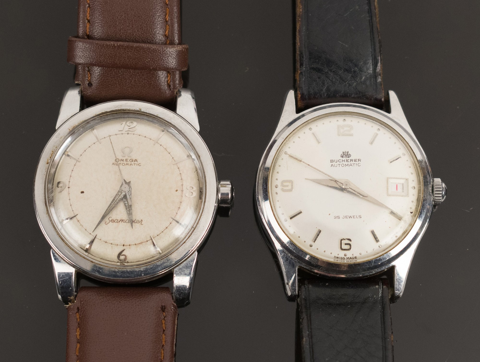 Four Vintage Men's Wrist Watches, Bulova, Omega & Bucherer (CTF10 ...