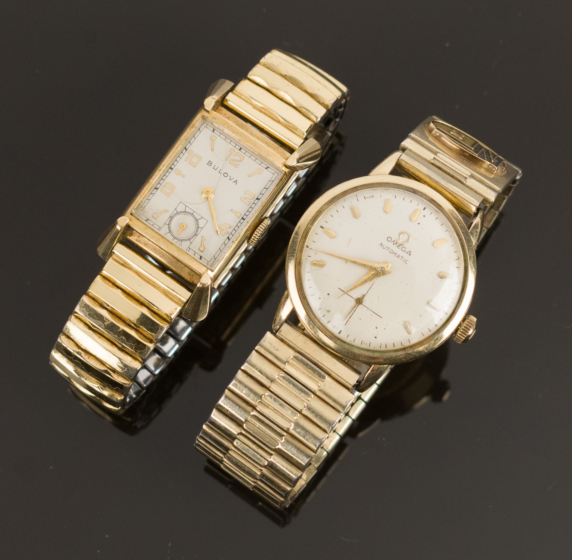 Four Vintage Men's Wrist Watches, Bulova, Omega & Bucherer (CTF10 ...