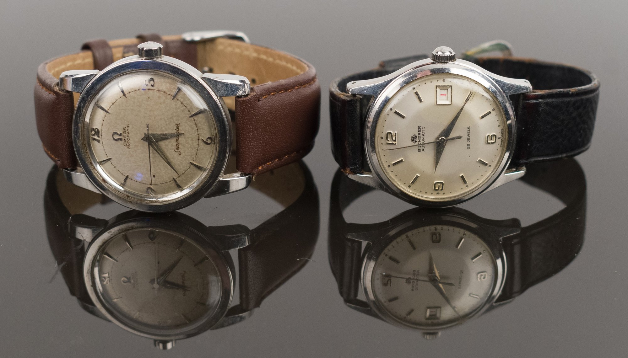 Four Vintage Men's Wrist Watches, Bulova, Omega & Bucherer (CTF10 ...