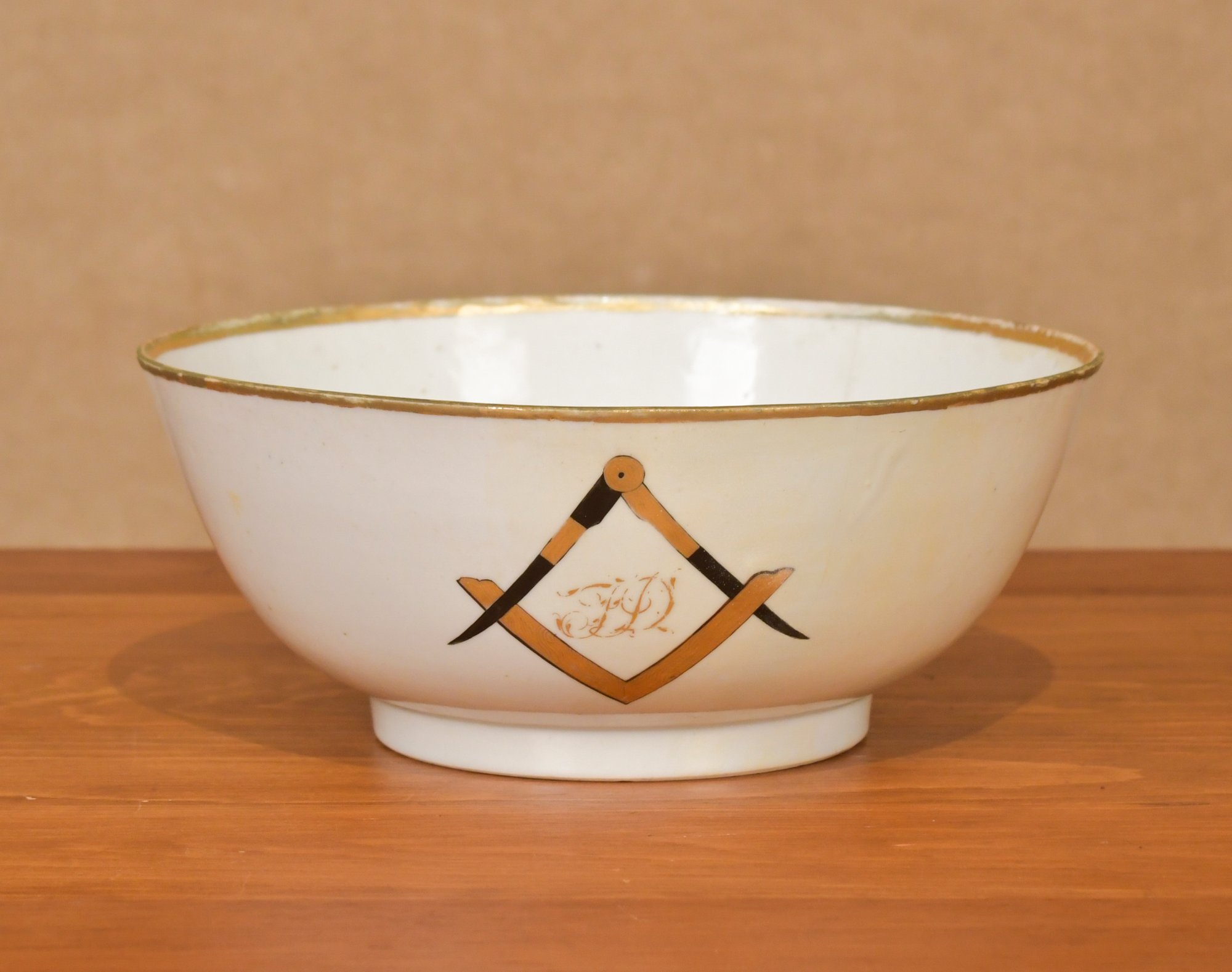 Antique Chinese Export Porcelain Masonic Bowl (CTF10) #41992 ...