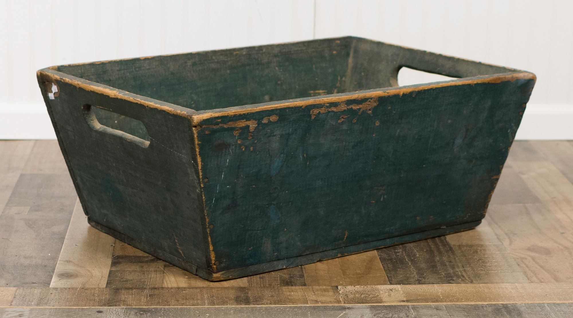 19th C. Green Painted Dough Box (CTF20) #50145 | Auctionninja.com