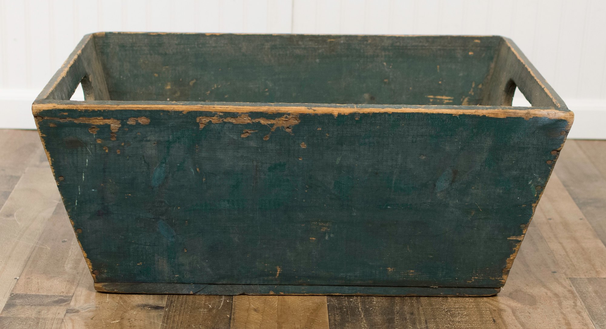 19th C. Green Painted Dough Box (CTF20) #50145 | Auctionninja.com