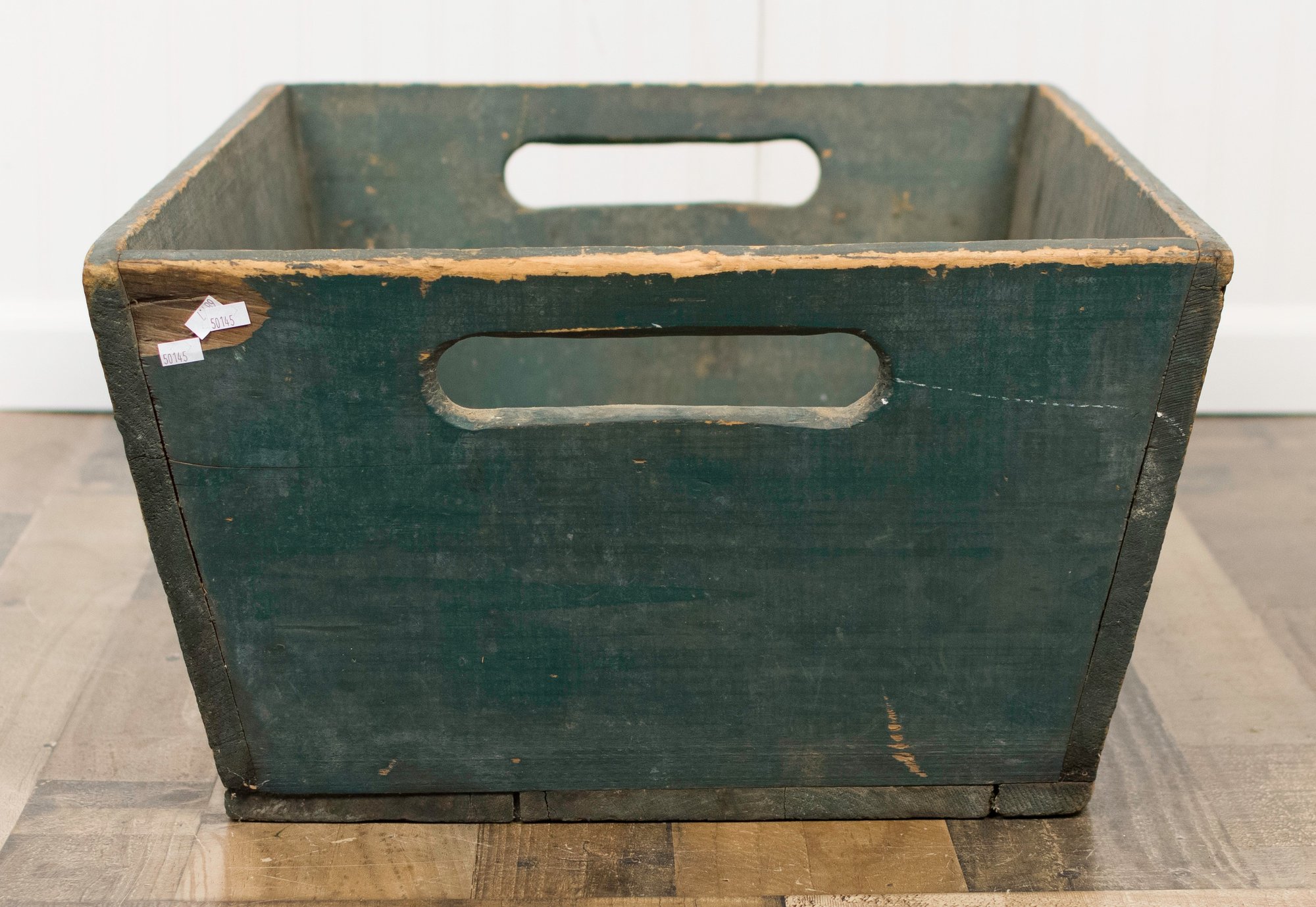19th C. Green Painted Dough Box (CTF20) #50145 | Auctionninja.com