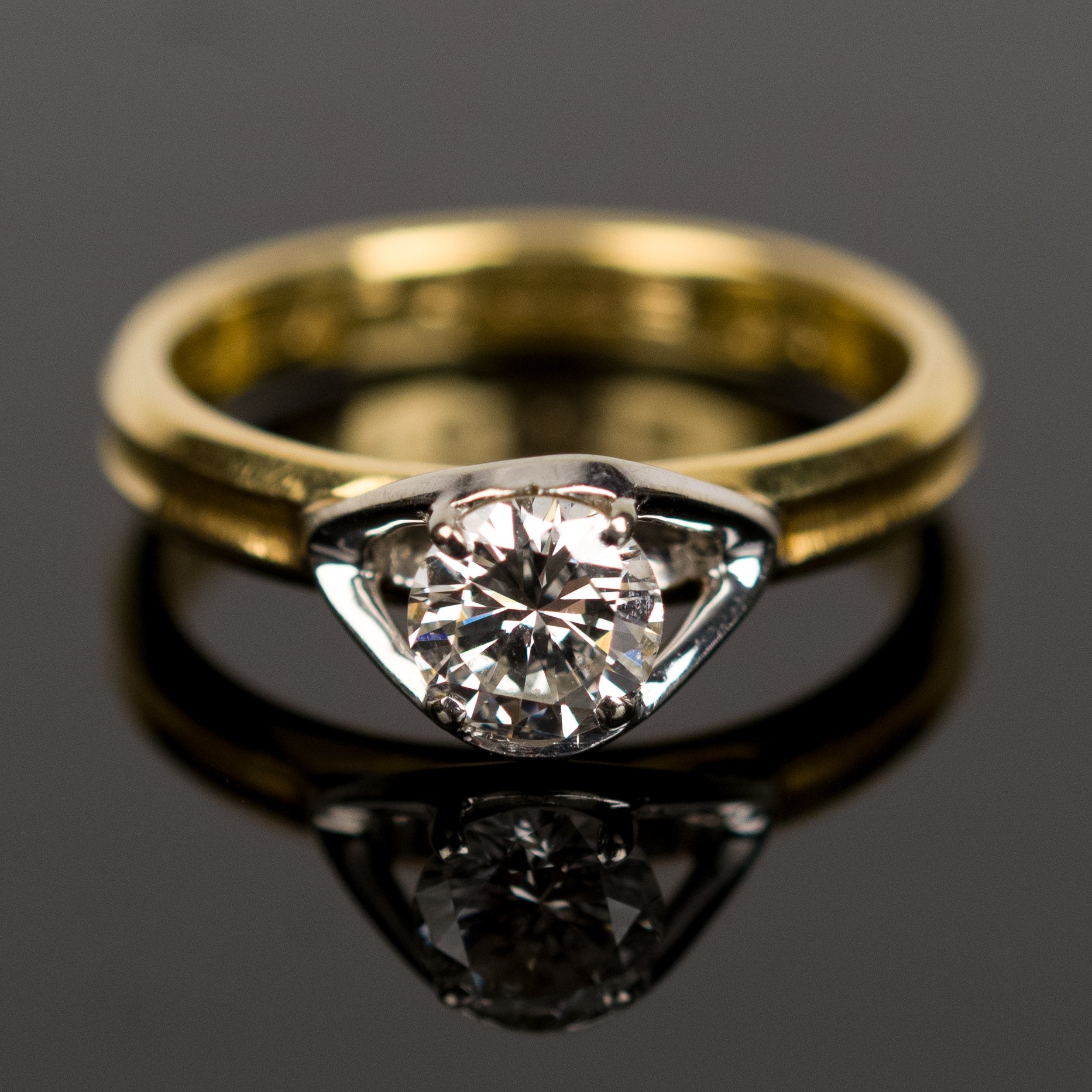18k Gold .50 Ct. Diamond Ring (CTF10) #54417 | Auctionninja.com