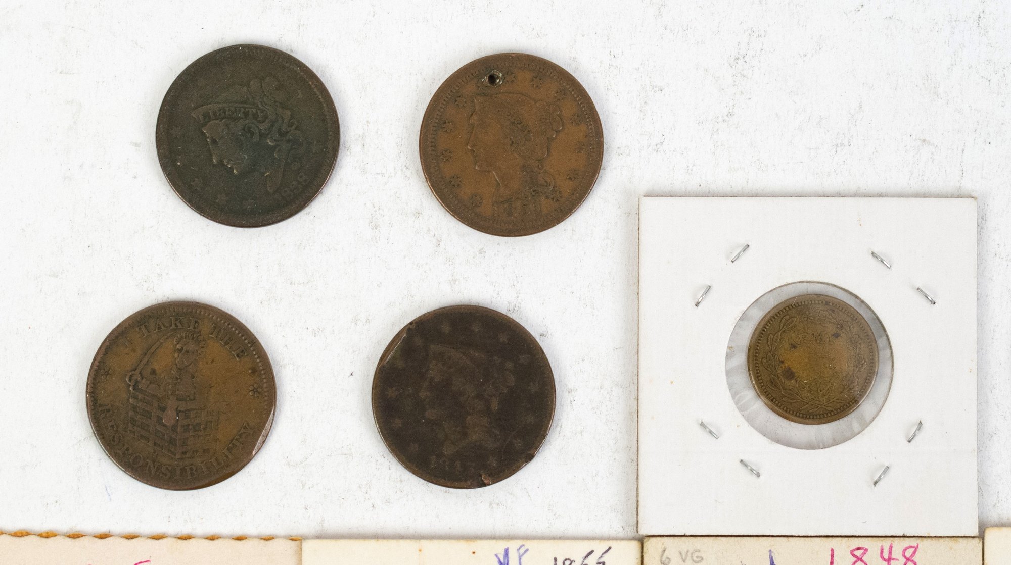 23 Early Copper Coins (CTF10) #47496 | Auctionninja.com