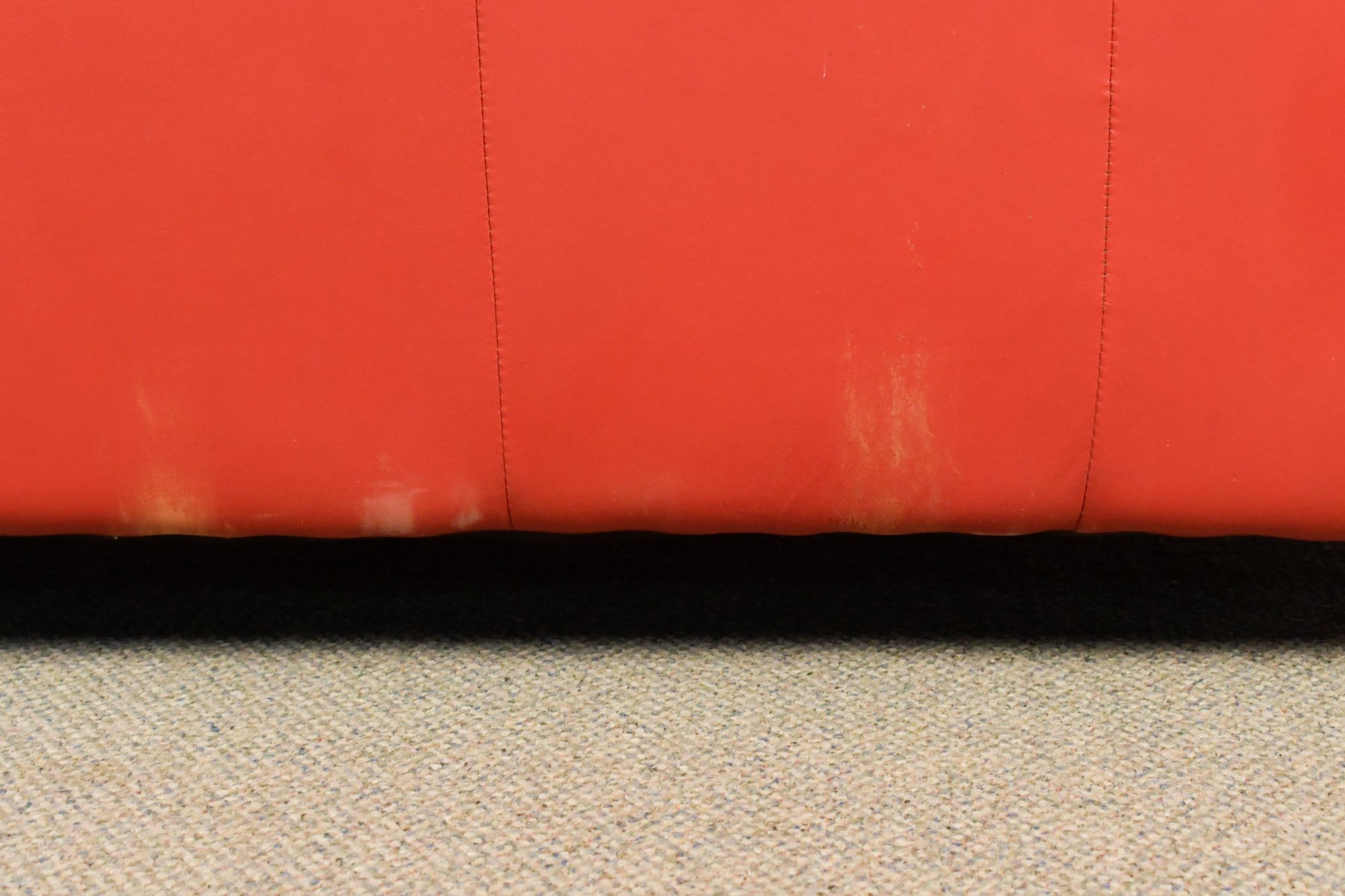 Palliser Labeled Red Leather Club Chair (CTF30) #39291 | Auctionninja.com