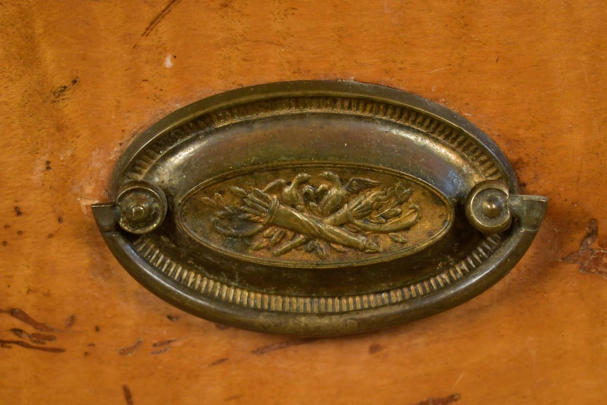 19th C. Federal Cherry And Tiger Maple Chest (CTF20) #57058 ...