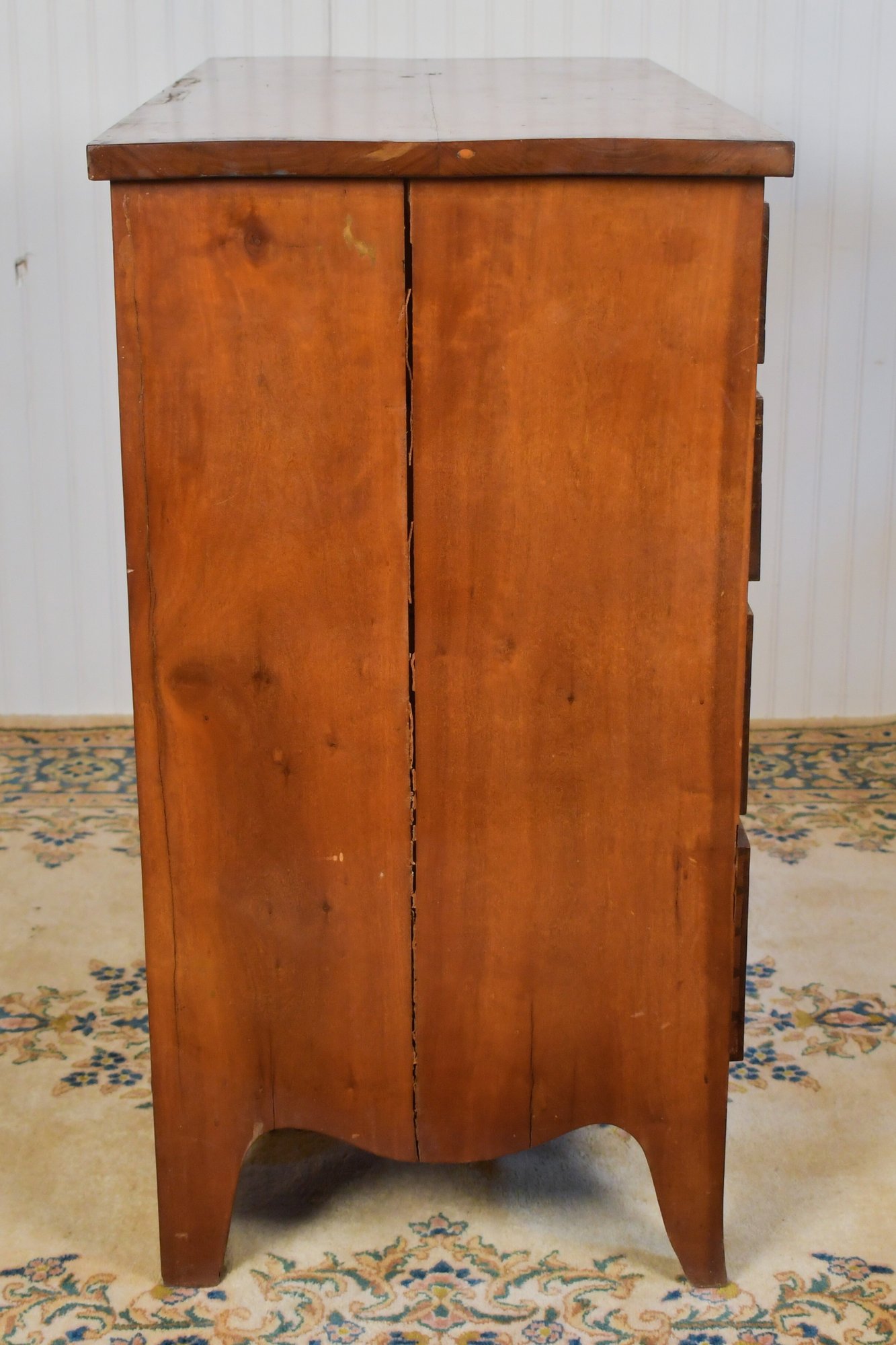 19th C. Federal Cherry And Tiger Maple Chest (CTF20) #57058 ...