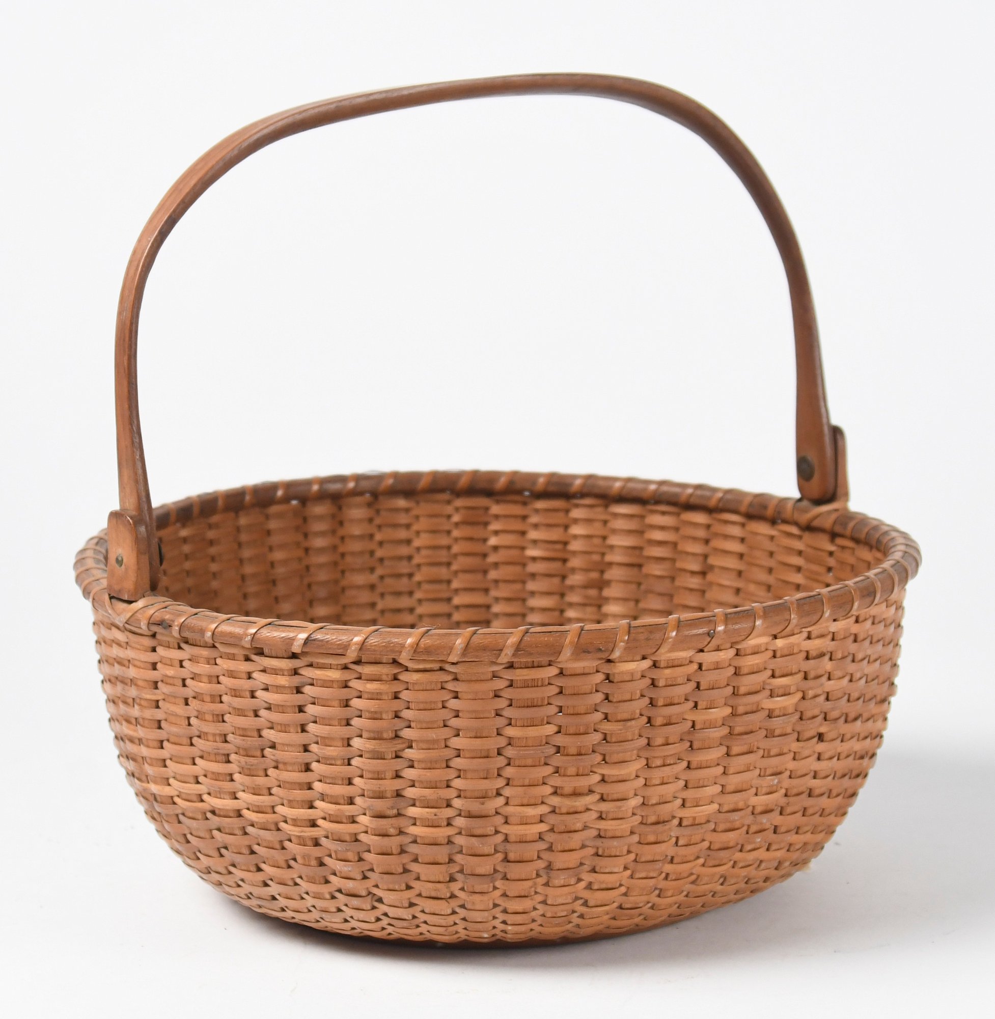 Antique George Swain Nantucket Basket (CTF10) #39060 | Auctionninja.com