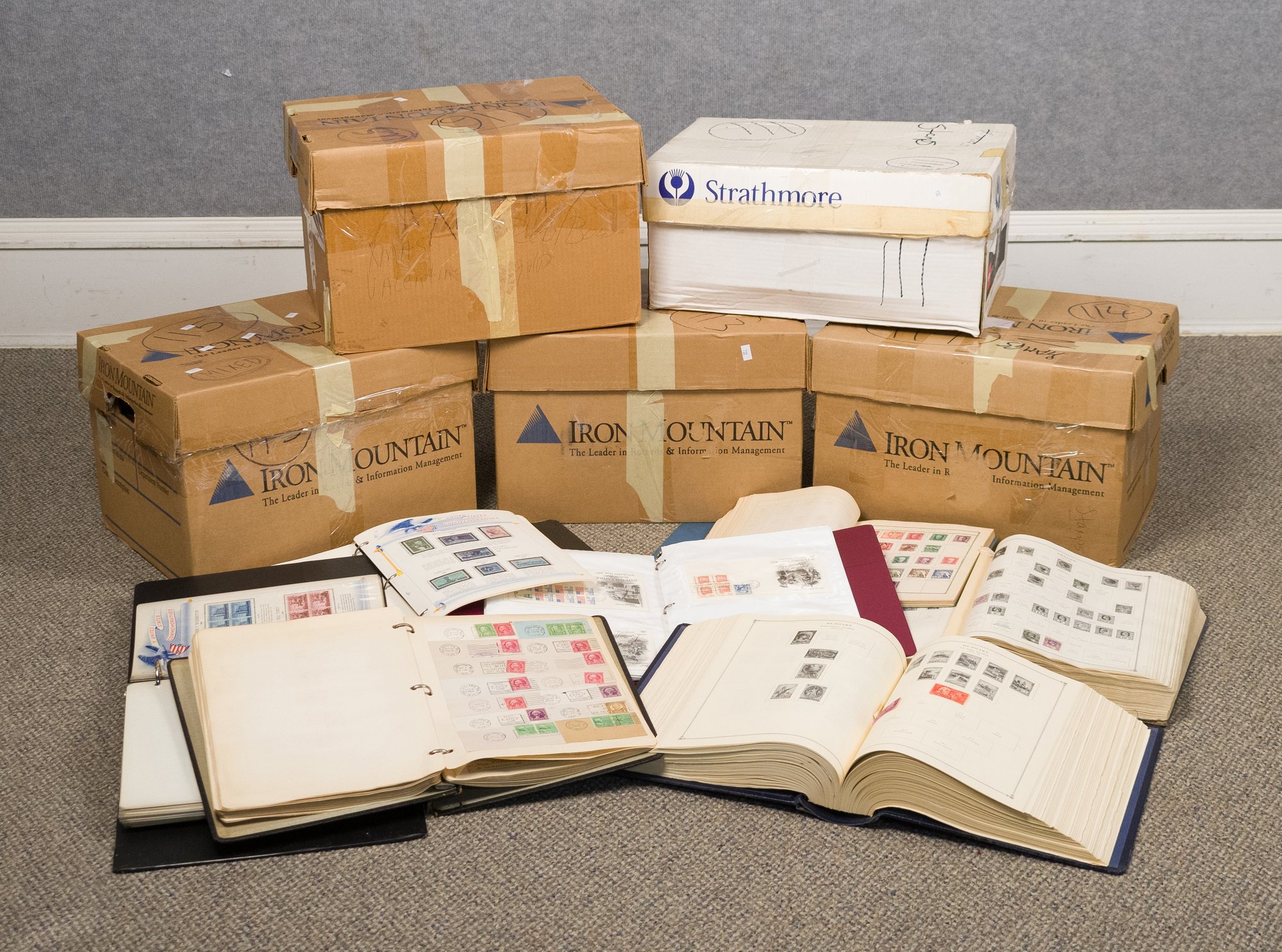 Five Boxes Of Assorted Stamps (CTF30) #47975 | Auctionninja.com