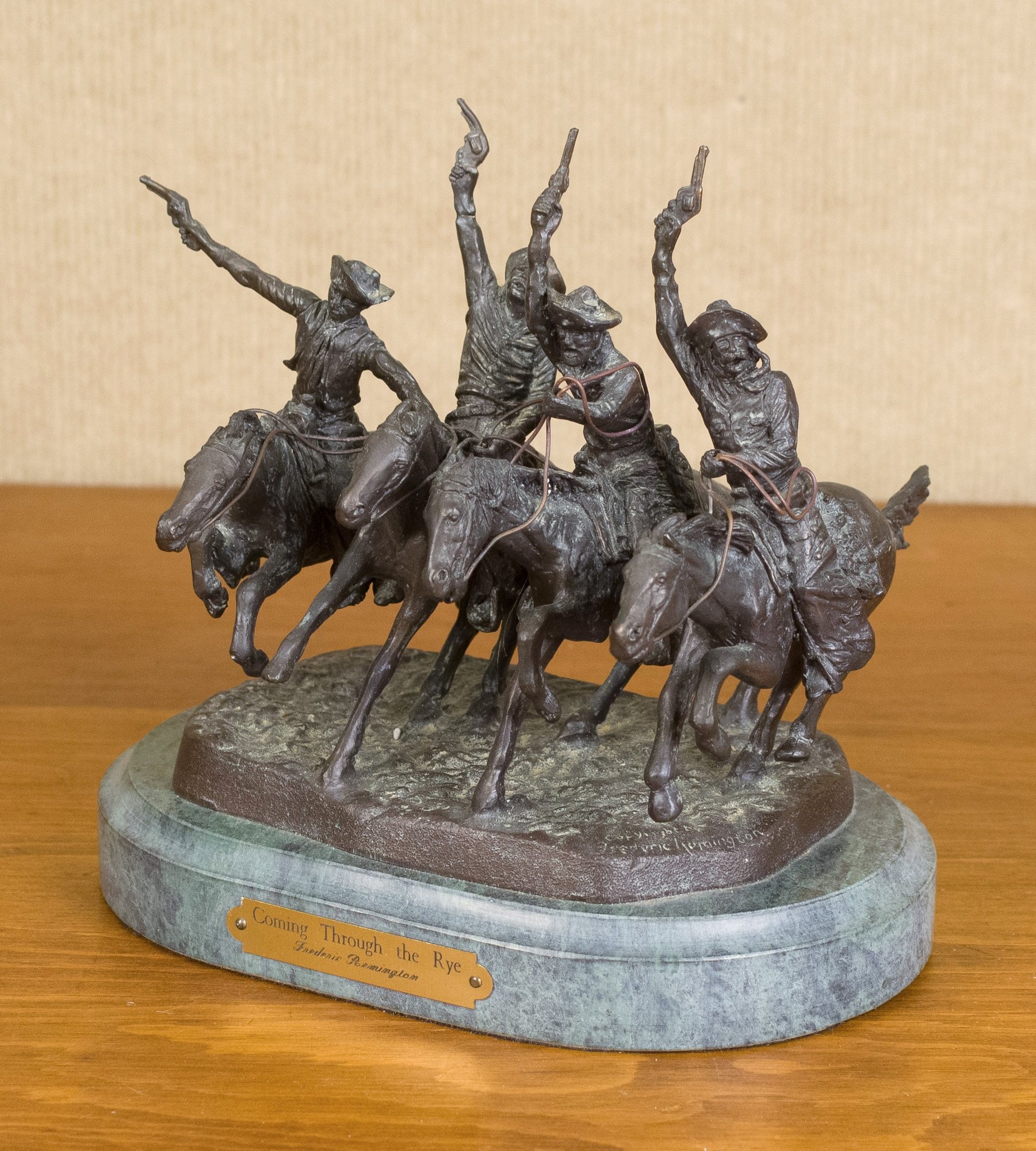 Frederic Remington Reproduction Bronze, Coming Through The Rye (CTF20 ...