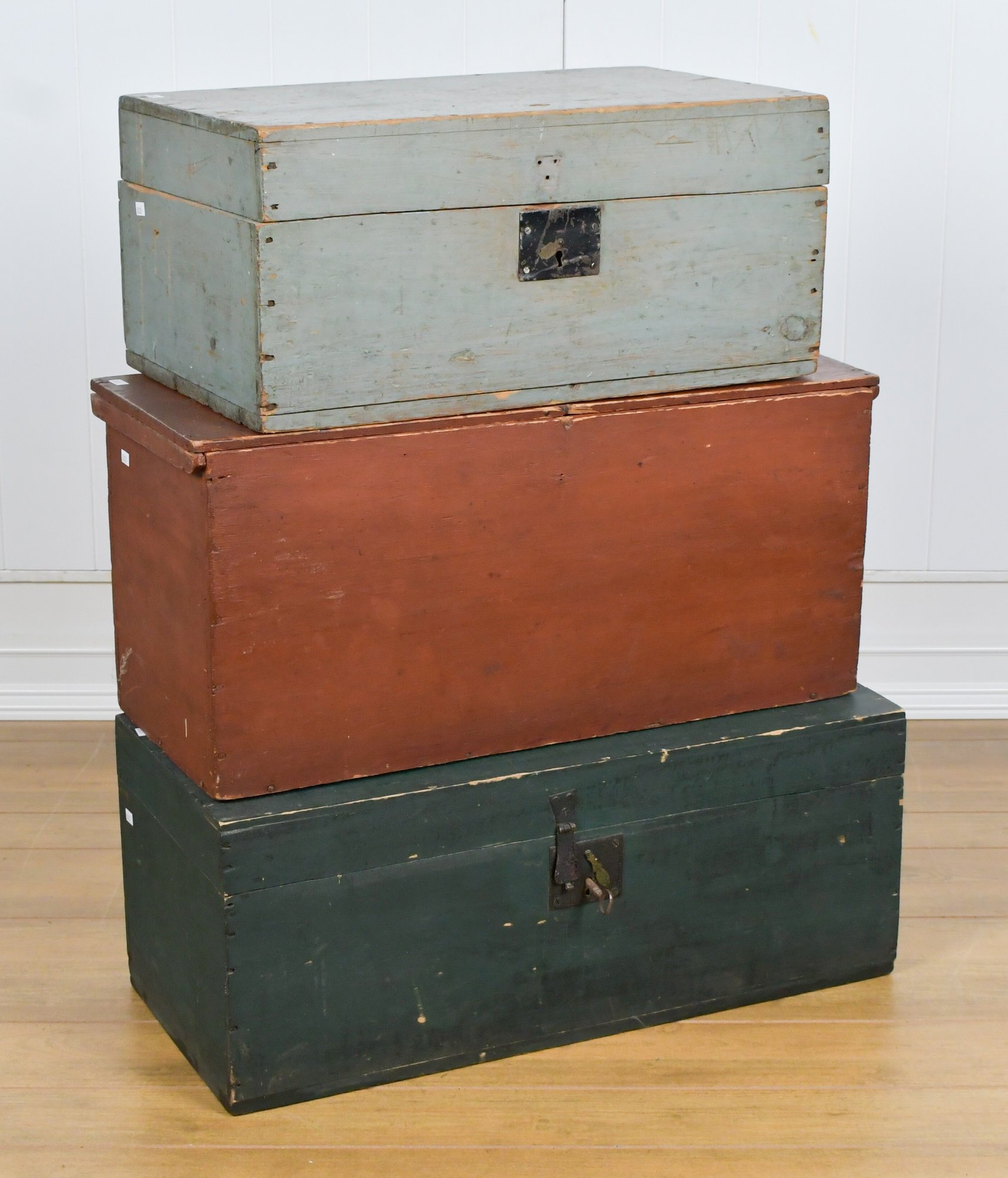 Three Good Antique Lift Top Document Boxes (CTF30) #55123 ...
